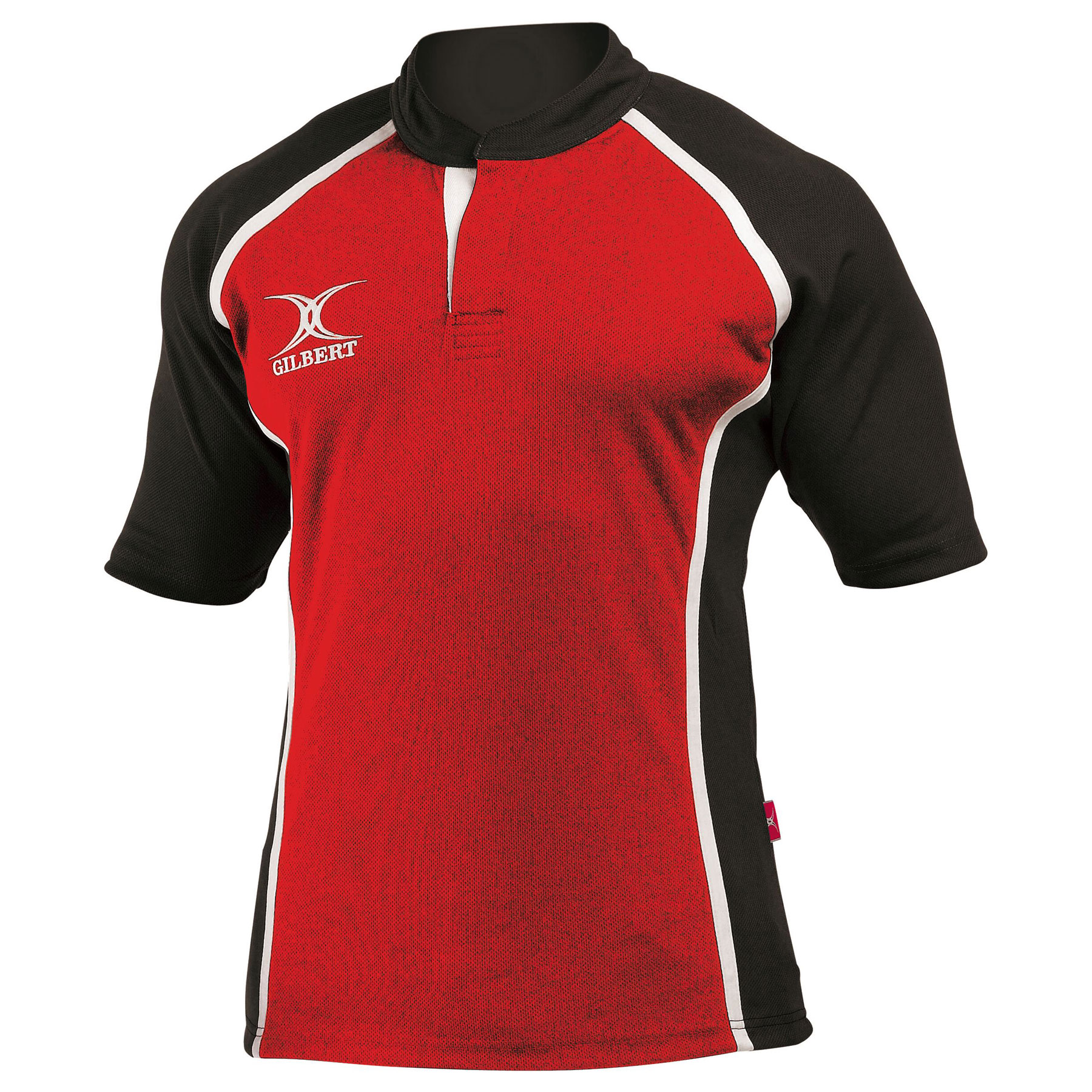 Gilbert Xact Rugby Match Shirt Two-Tone Red/Black | theClassroom.co