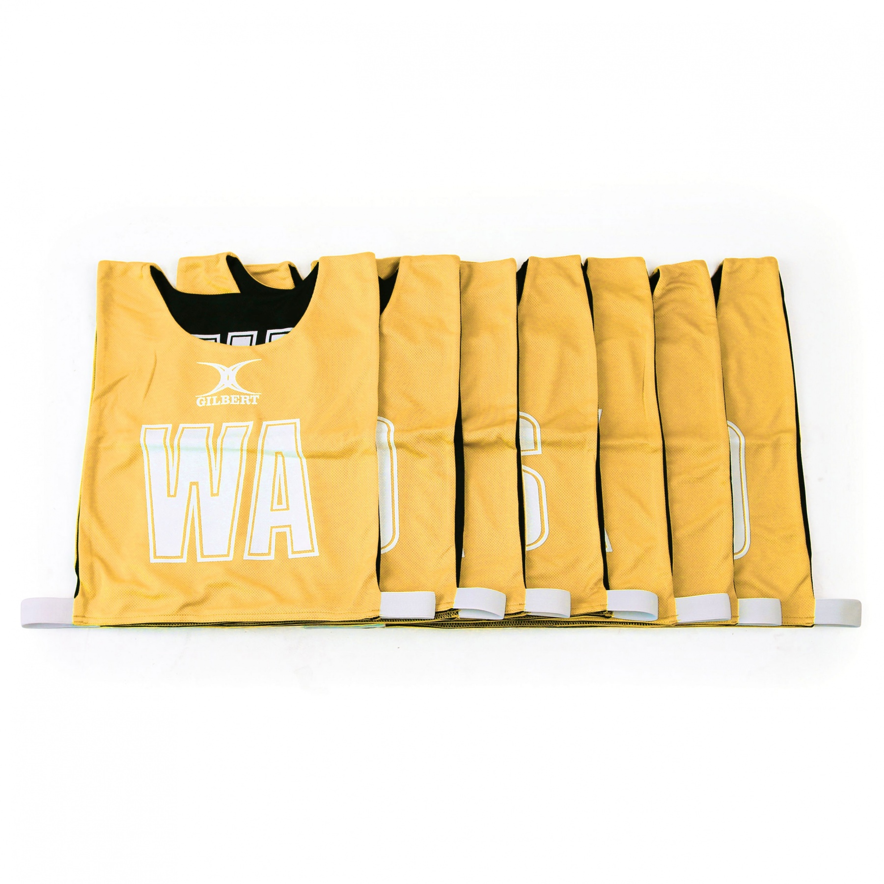Gilbert Reversible Netball Bib Amber/Black | theClassroom.co