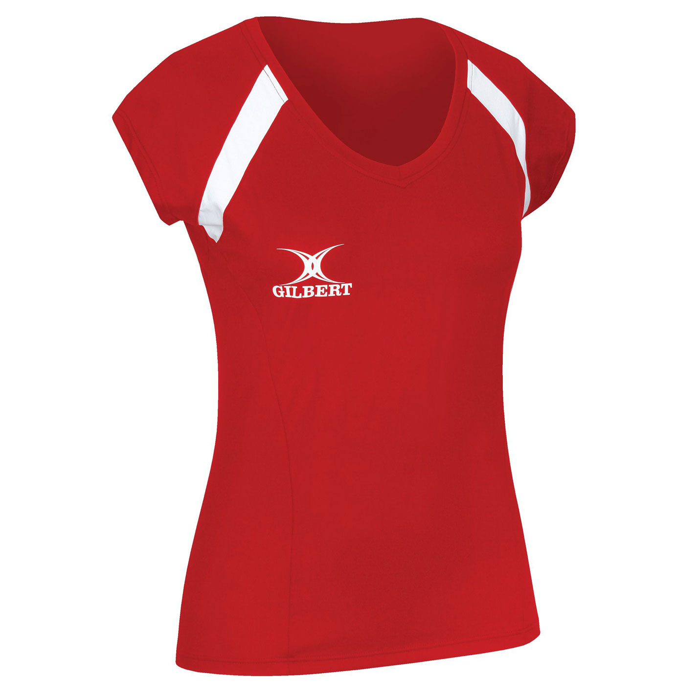Gilbert Helix Netball Top - Red | theClassroom.co