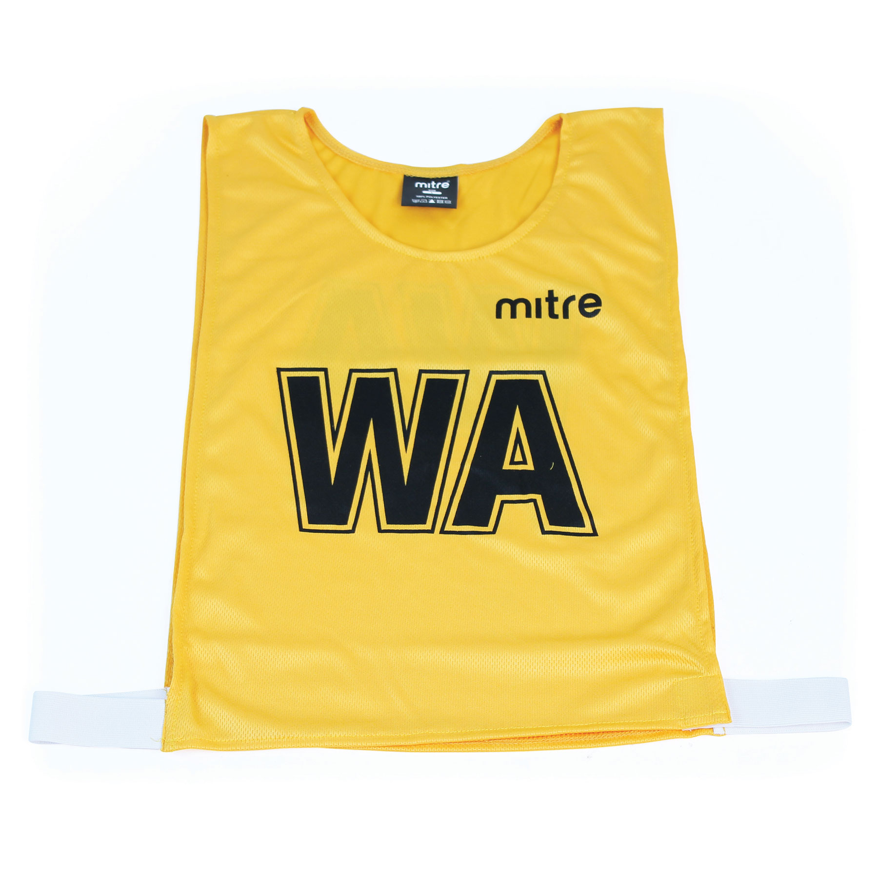 Mitre Pro Netball Bib Set Yellow, Set Of 7