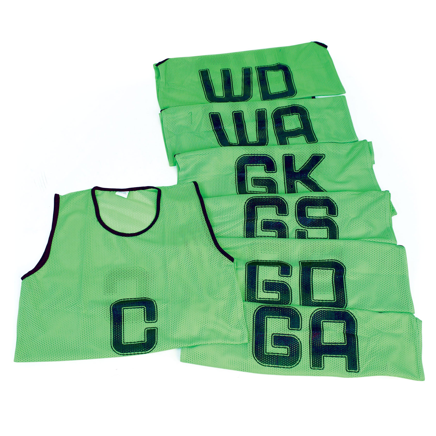 Mesh Netball Bib Set - Green, Set Of 7 | theClassroom.co