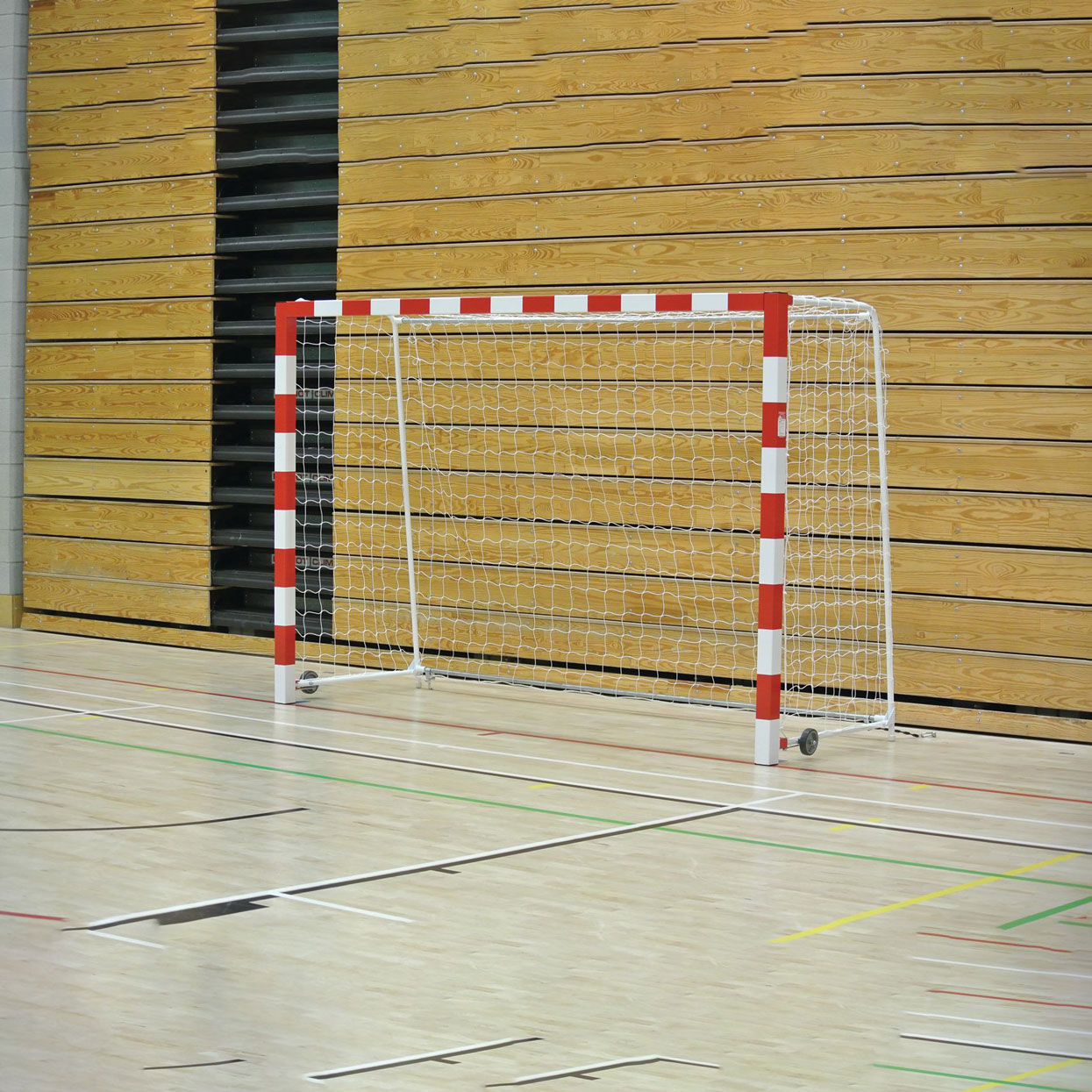 Steel Folding Handball Goal 3 x 2m x 1.3m Runback - Pair | theClassroom.co