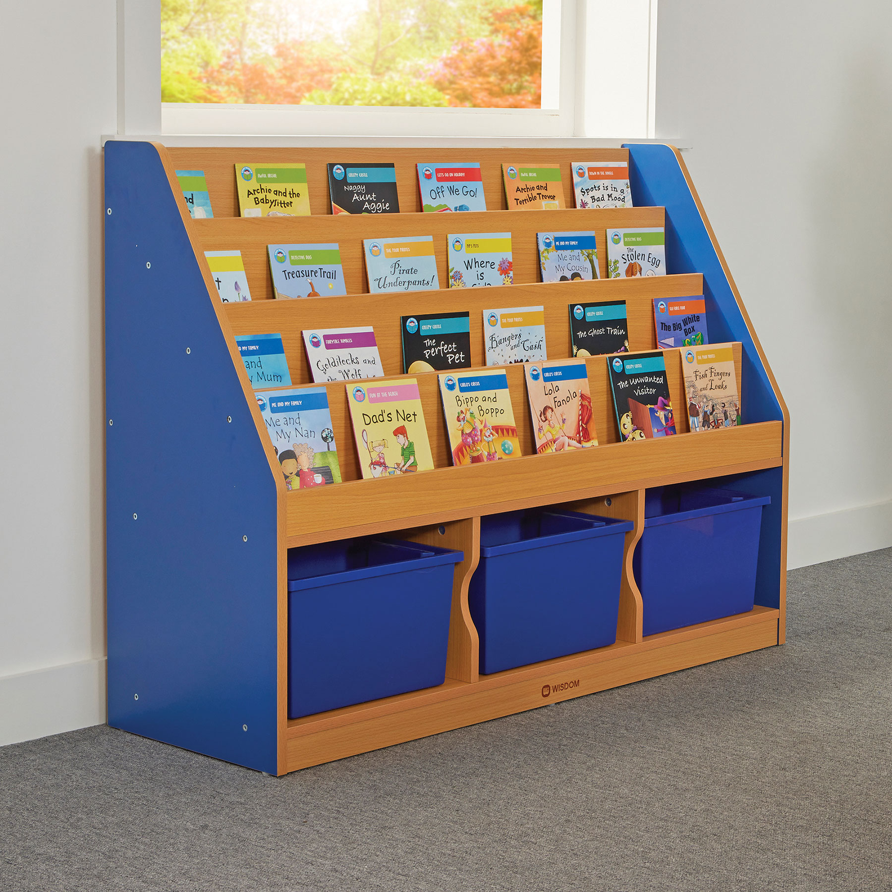 Milan Tiered Bookcase - 3 Large Trays | theClassroom.co
