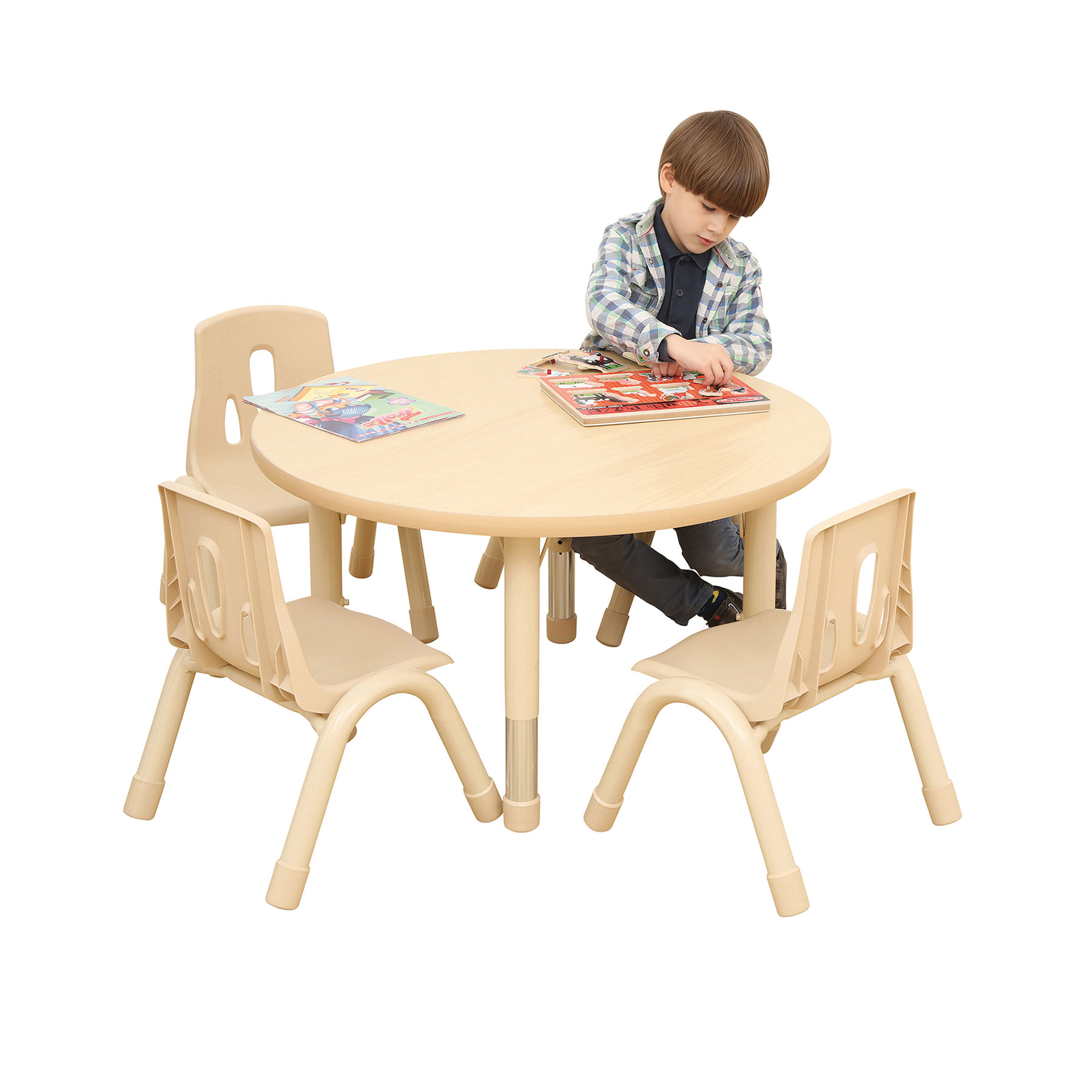 Elegant Height Adjustable Round Table | theClassroom.co