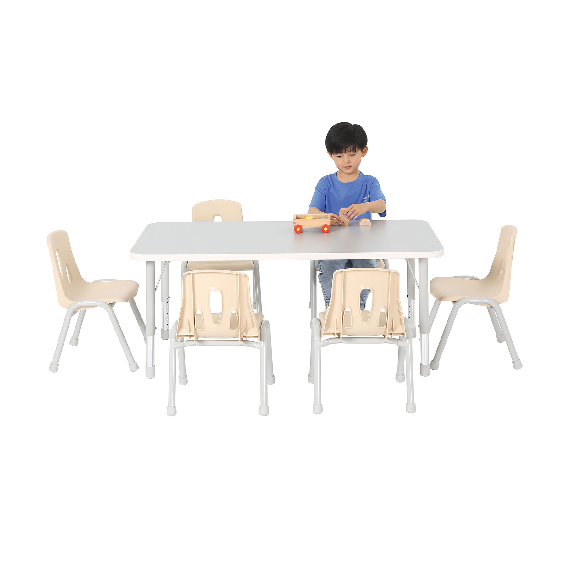 Thrifty Height Adjustable Rectangular Table | theClassroom.co