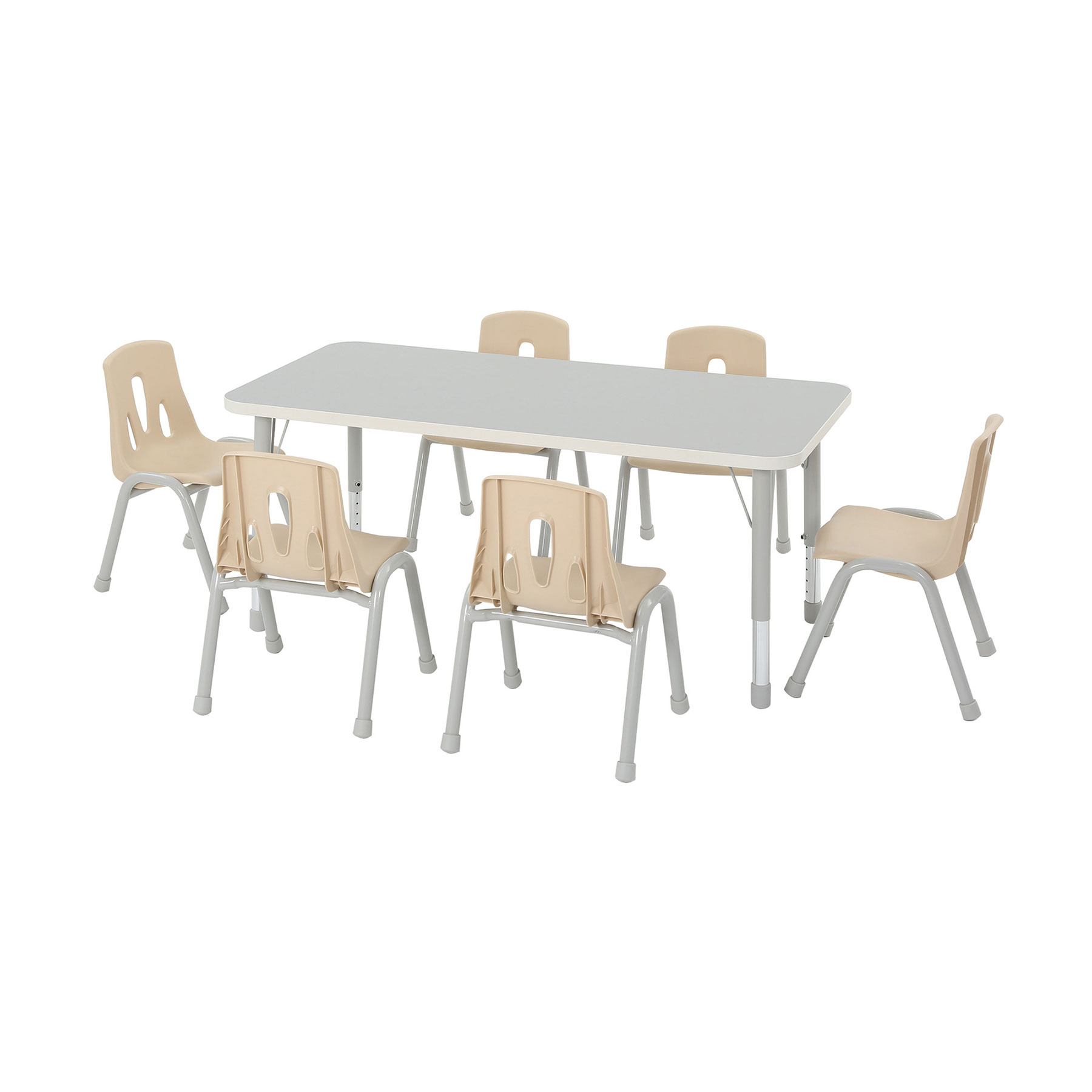 Thrifty Height Adjustable Rectangular Table | theClassroom.co