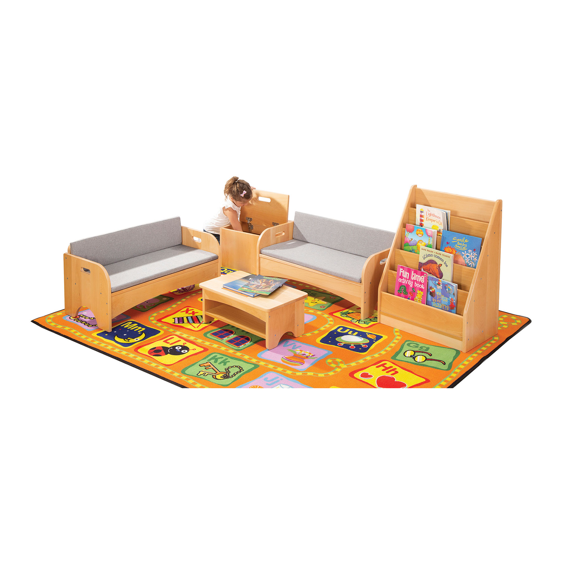 Zona Children's Library - Reading Sofa + Cushion | theClassroom.co