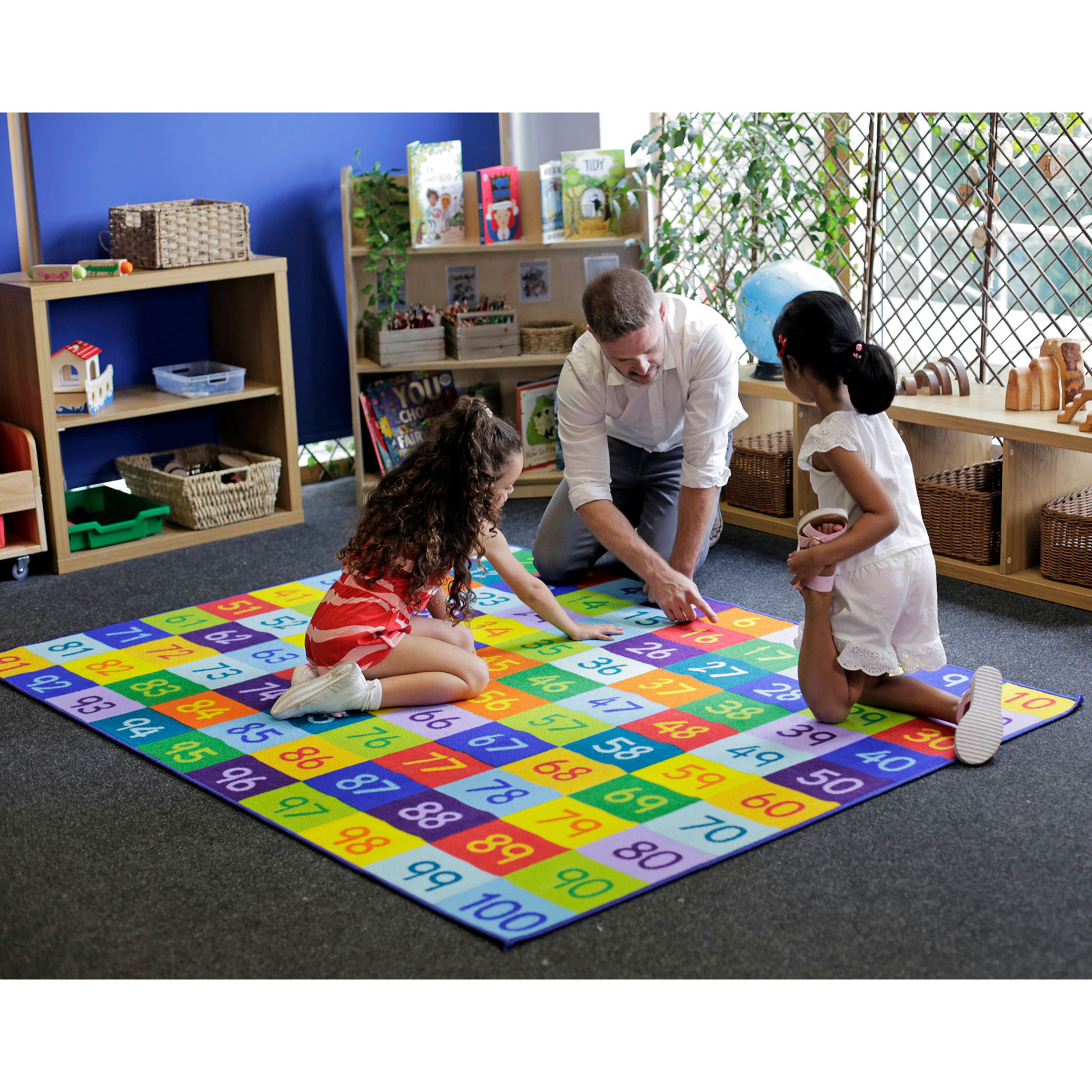 Rainbow™ 1-100 Numbers Carpet | theClassroom.co