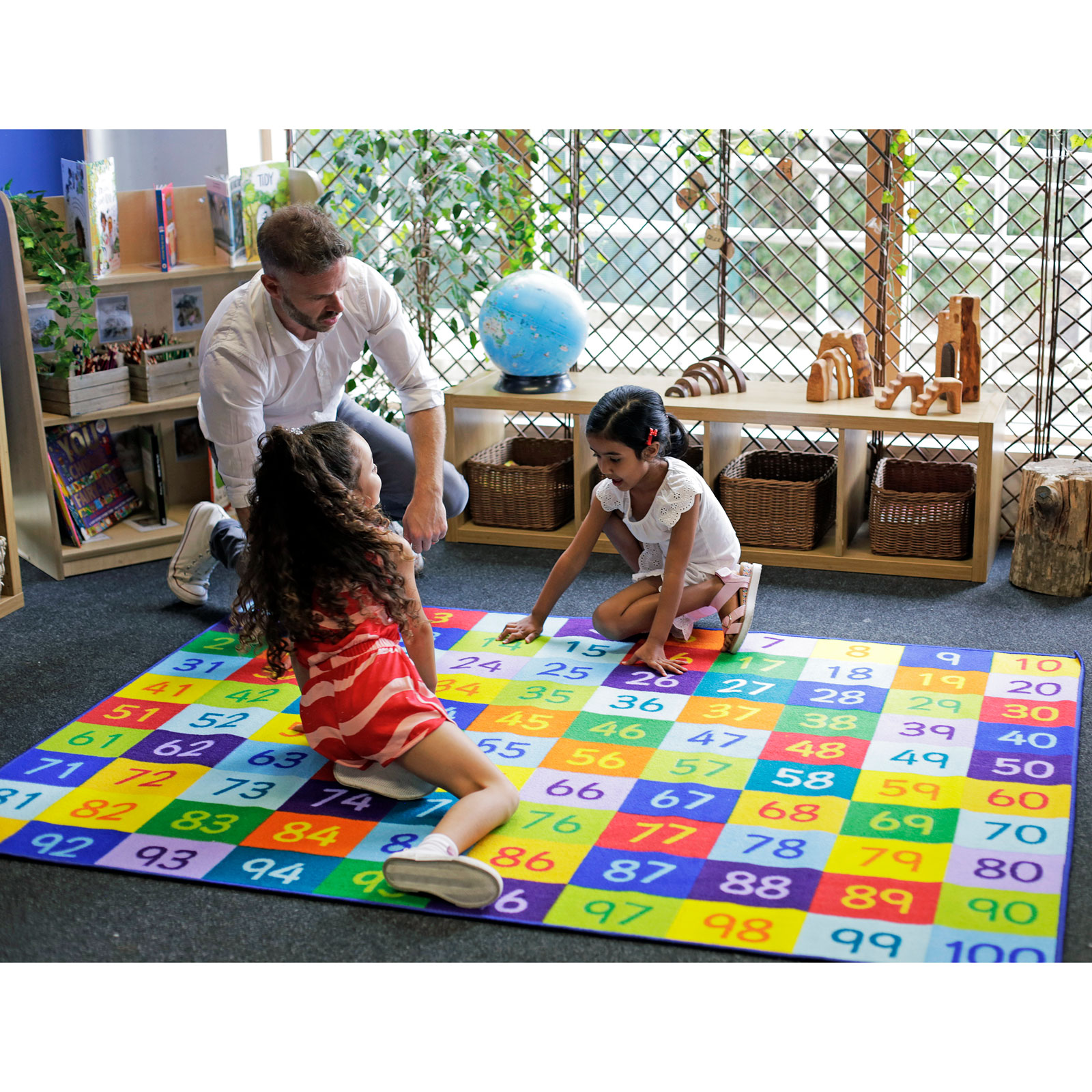 Rainbow™ 1-100 Numbers Carpet | theClassroom.co