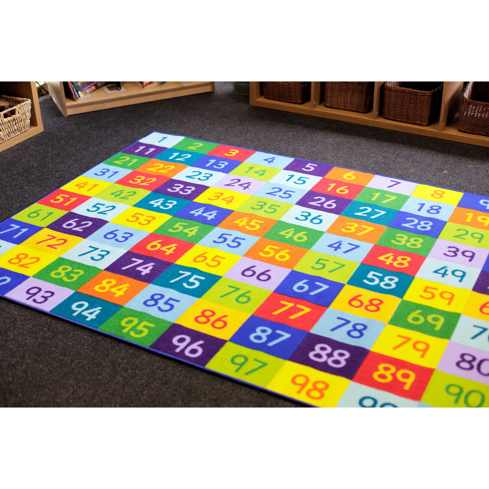Rainbow™ 1-100 Numbers Carpet | theClassroom.co