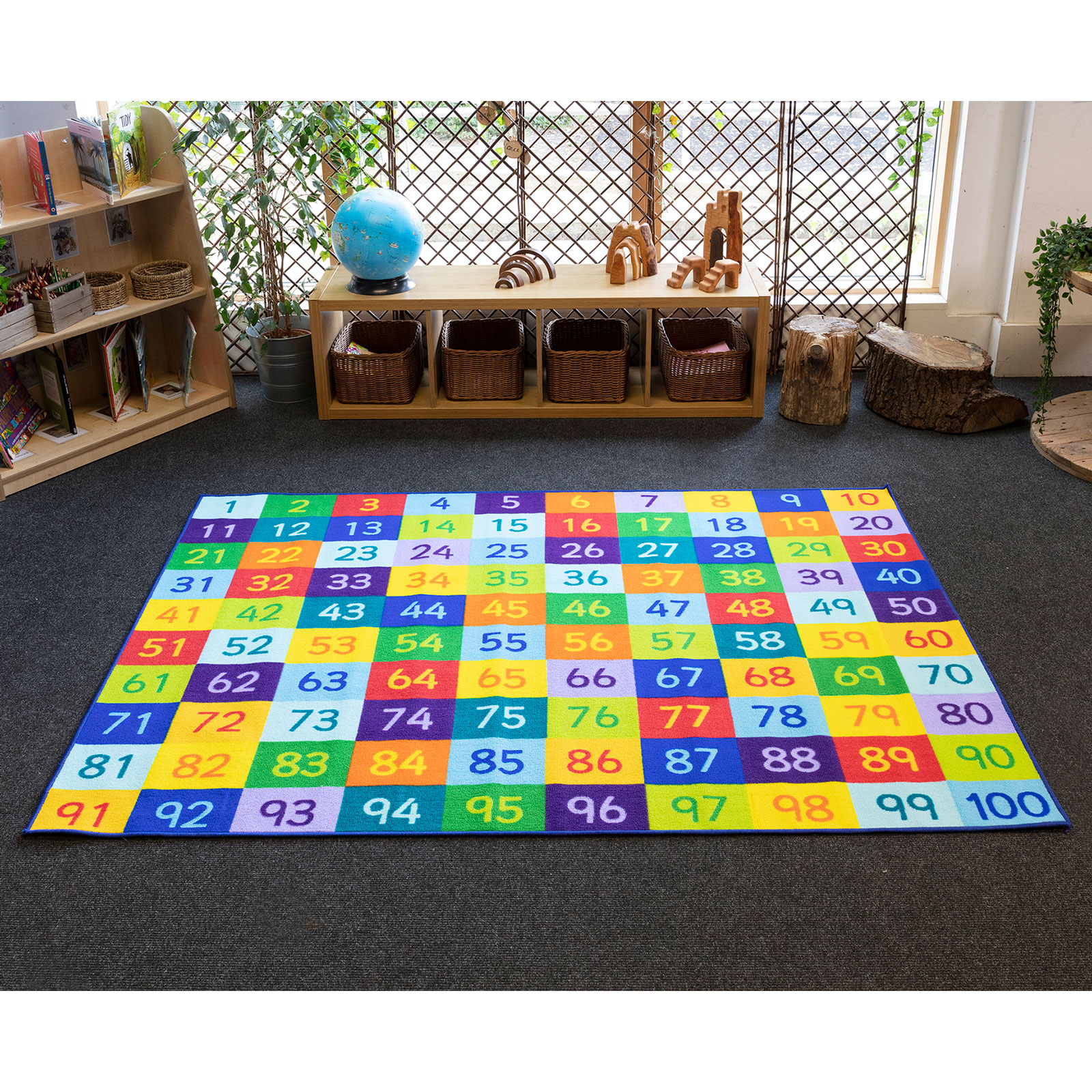 Rainbow™ 1-100 Numbers Carpet | theClassroom.co