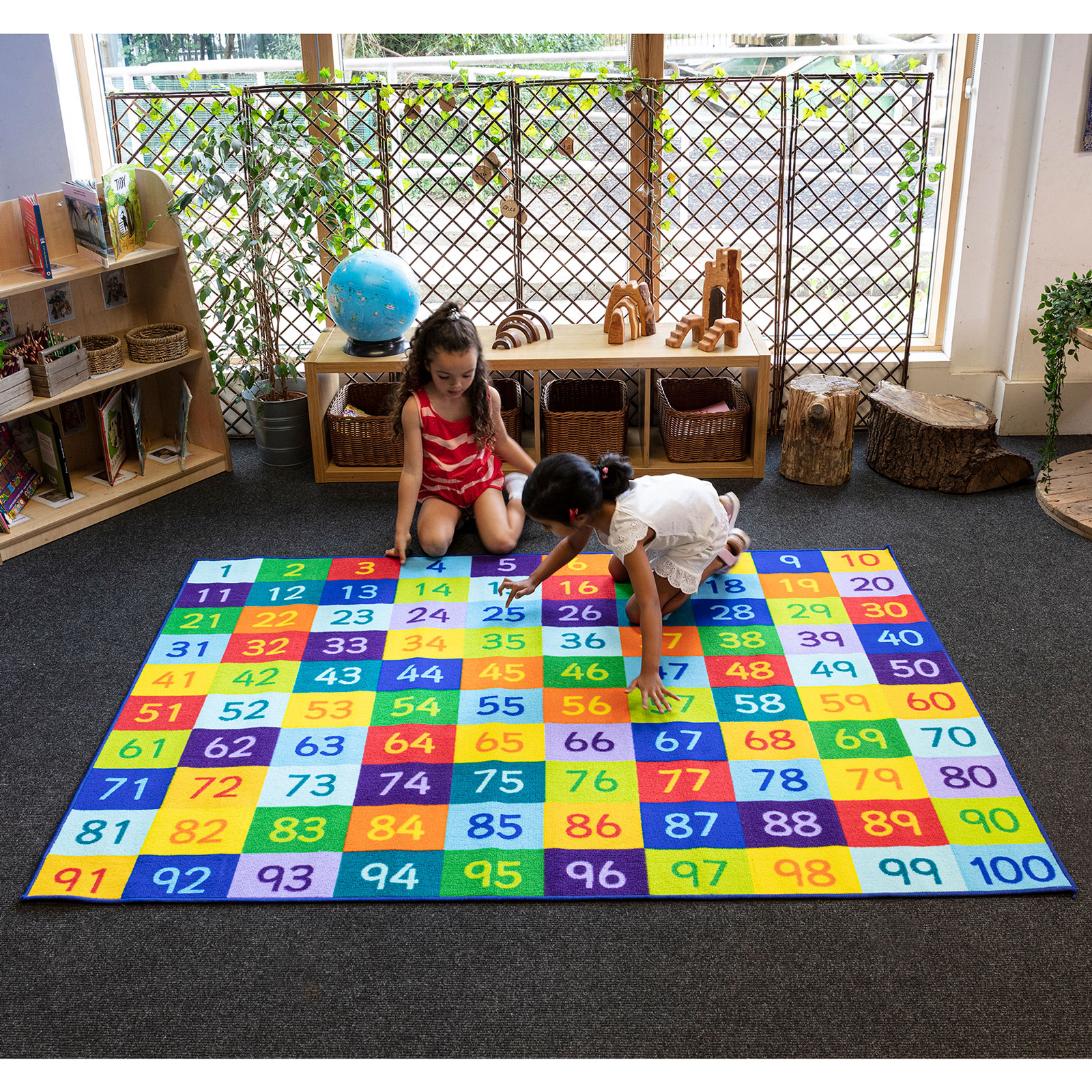 Rainbow™ 1-100 Numbers Carpet | theClassroom.co