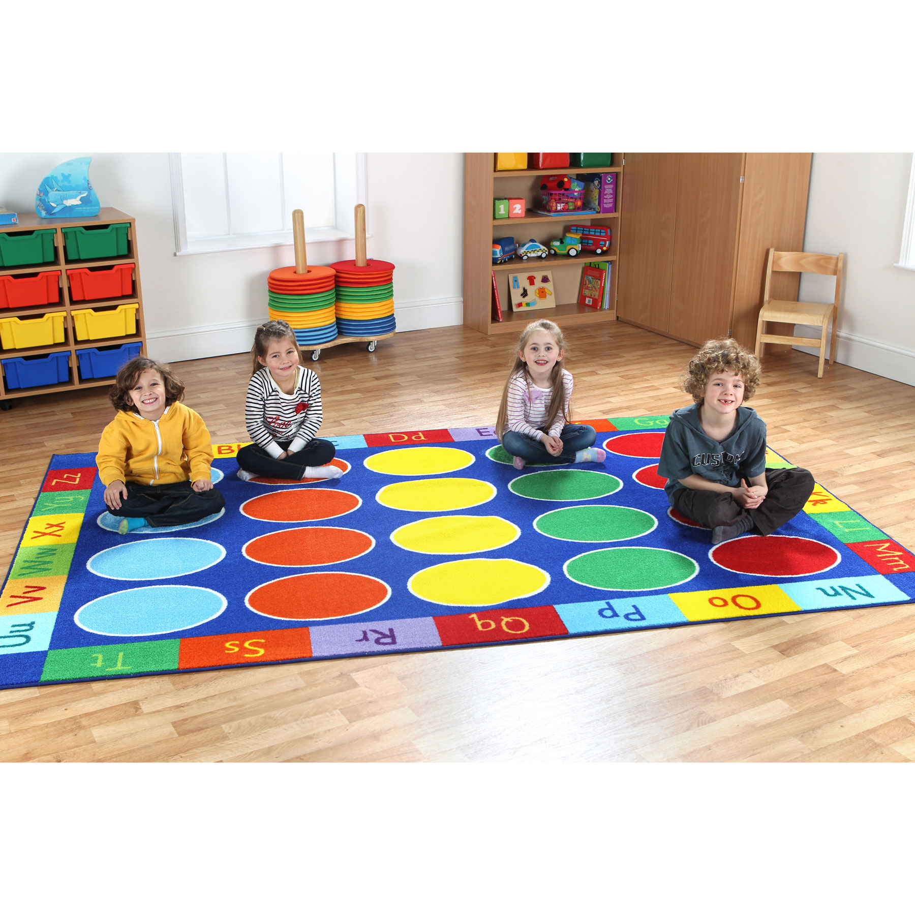 Rainbow™ ABC Rectangle Carpet | theClassroom.co