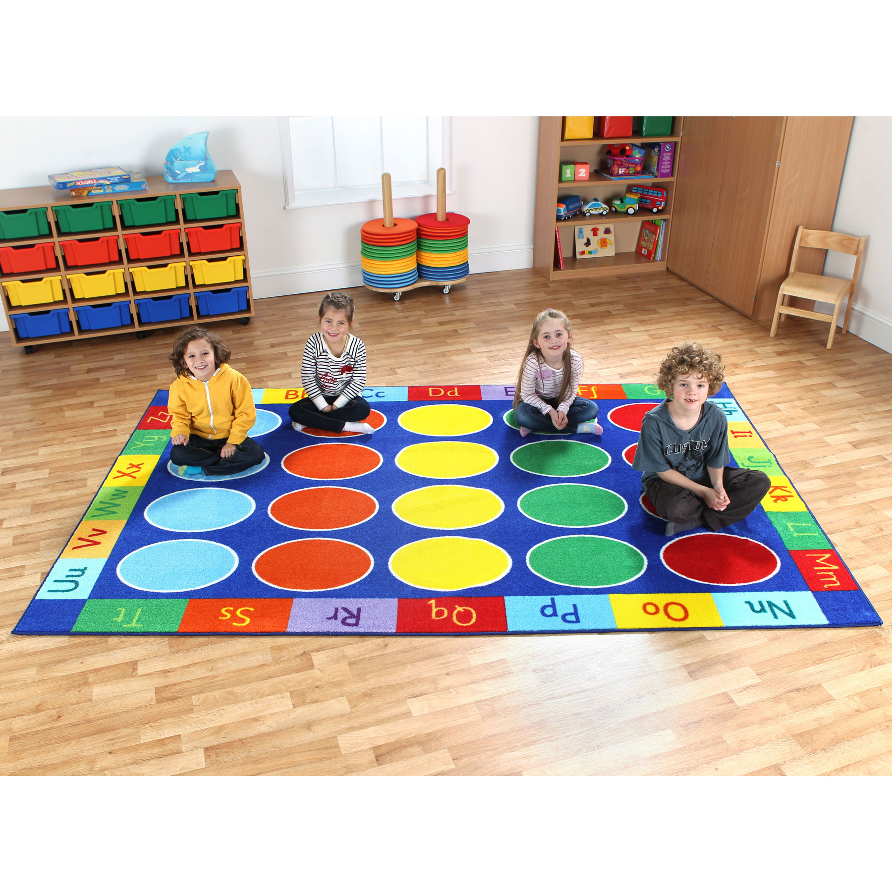 Rainbow™ ABC Rectangle Carpet | theClassroom.co