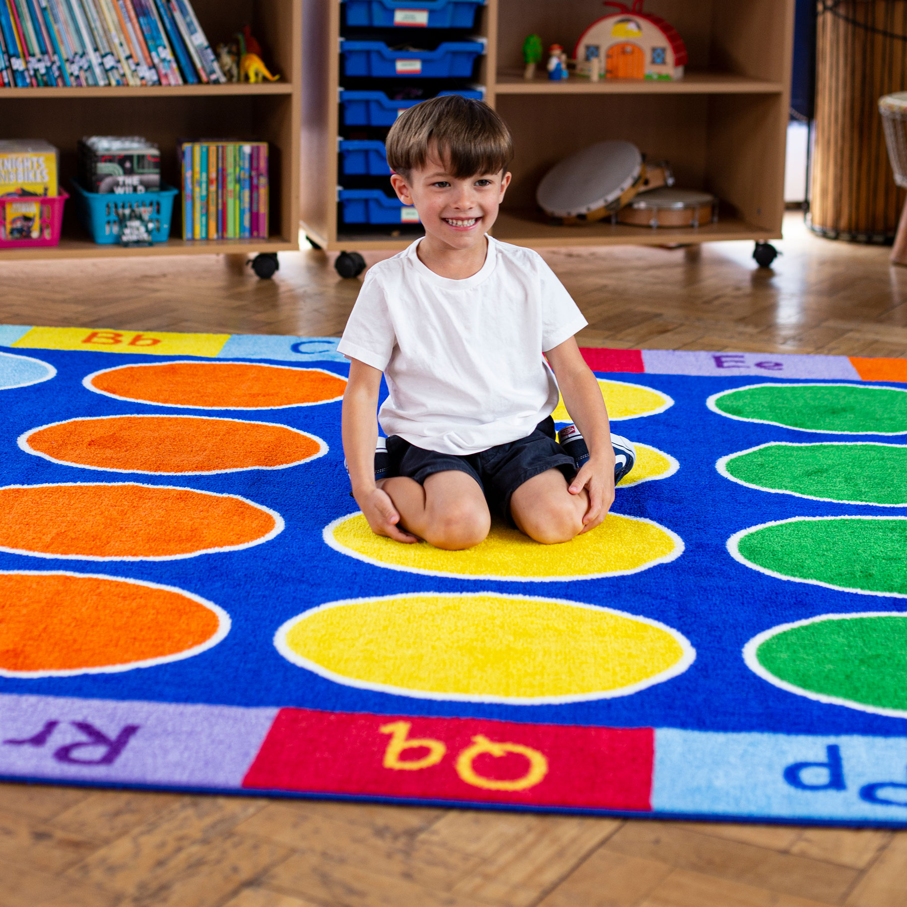 Rainbow™ ABC Rectangle Carpet | theClassroom.co
