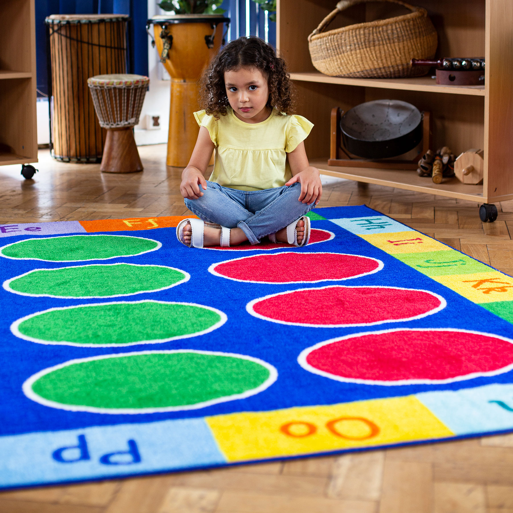 Rainbow™ ABC Rectangle Carpet | theClassroom.co