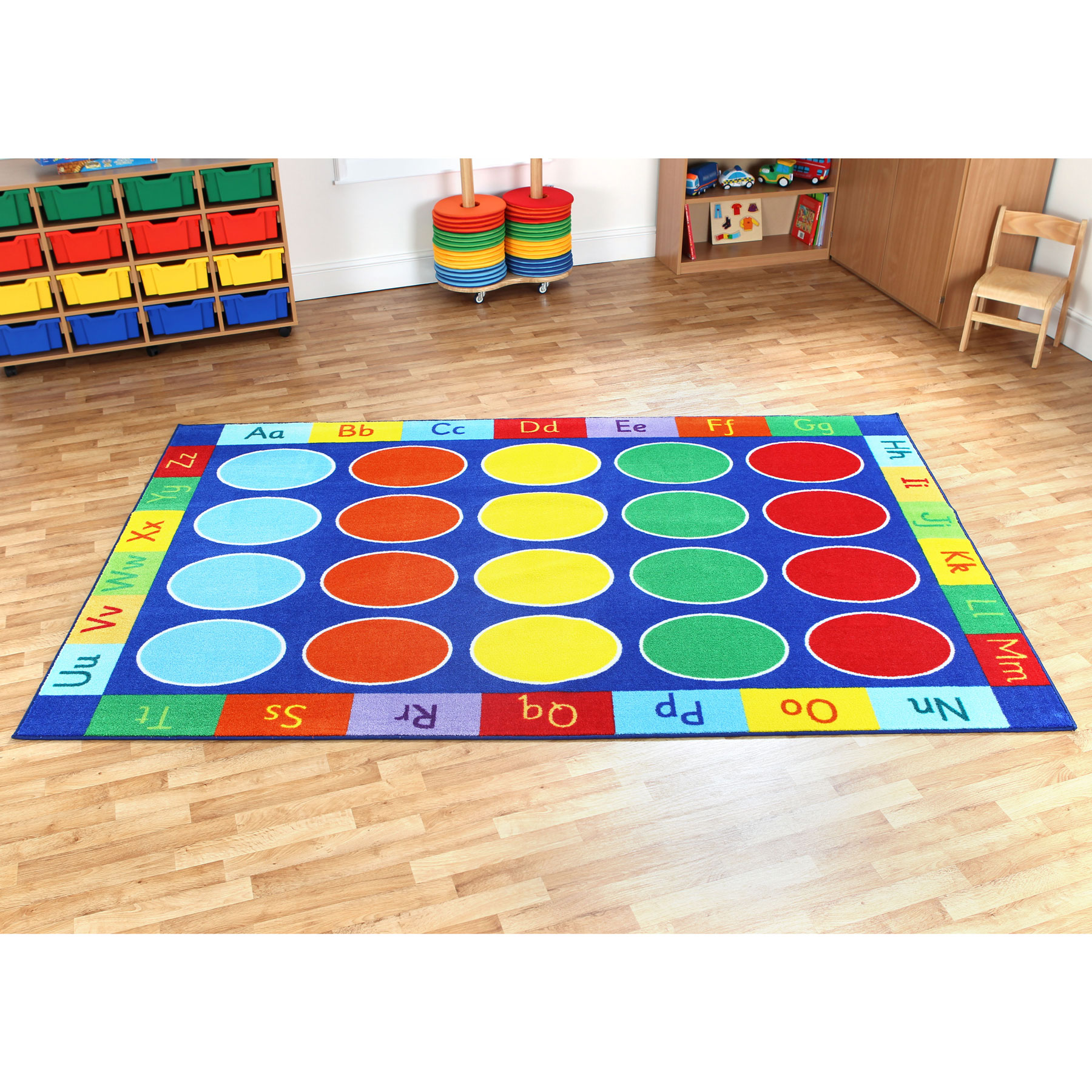 Rainbow™ ABC Rectangle Carpet | theClassroom.co