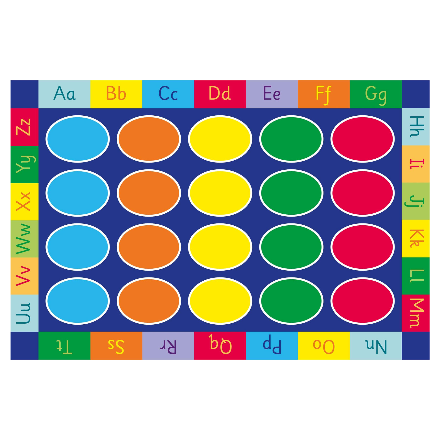Rainbow™ ABC Rectangle Carpet | theClassroom.co