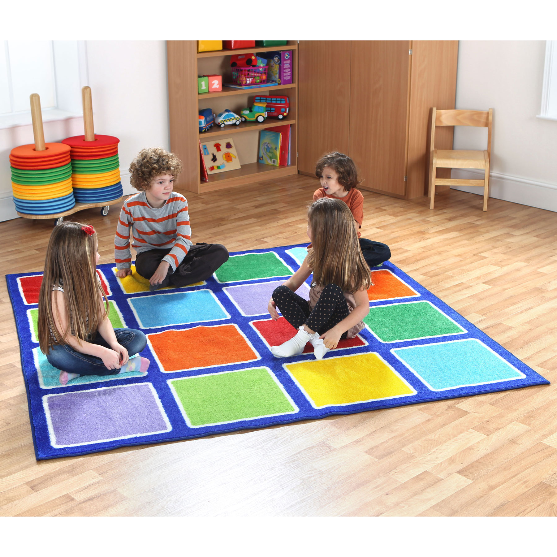 Rainbow™ Square Placement Carpet | theClassroom.co