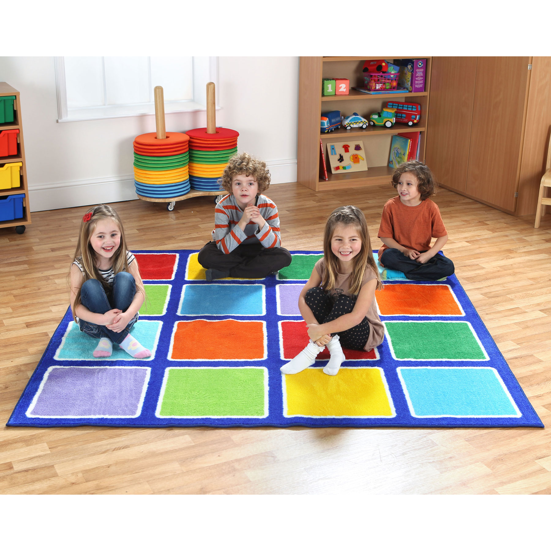 Rainbow™ Square Placement Carpet | theClassroom.co