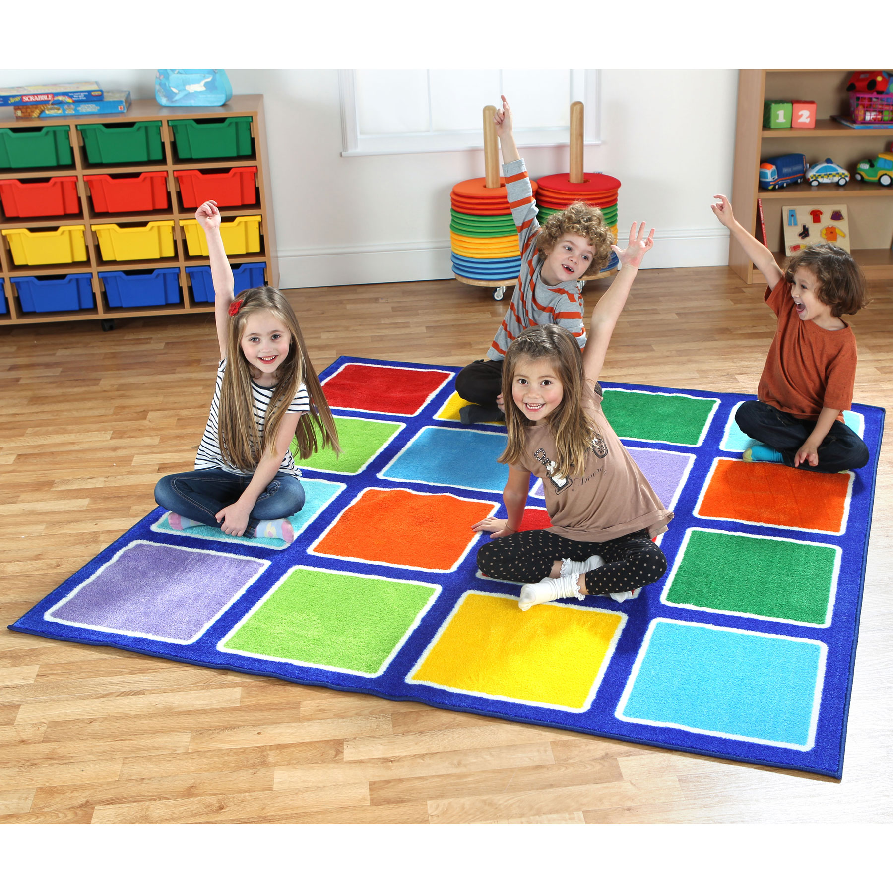 Rainbow™ Square Placement Carpet | theClassroom.co