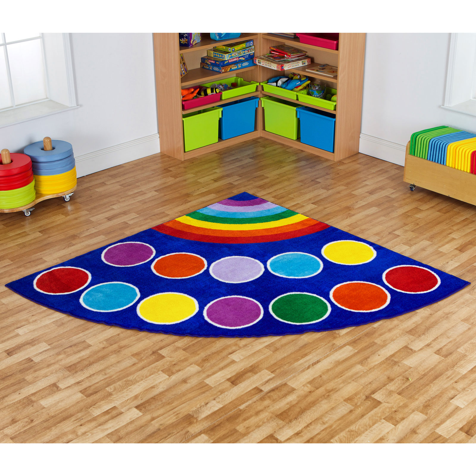 Rainbow™ Corner Placement Carpet | theClassroom.co
