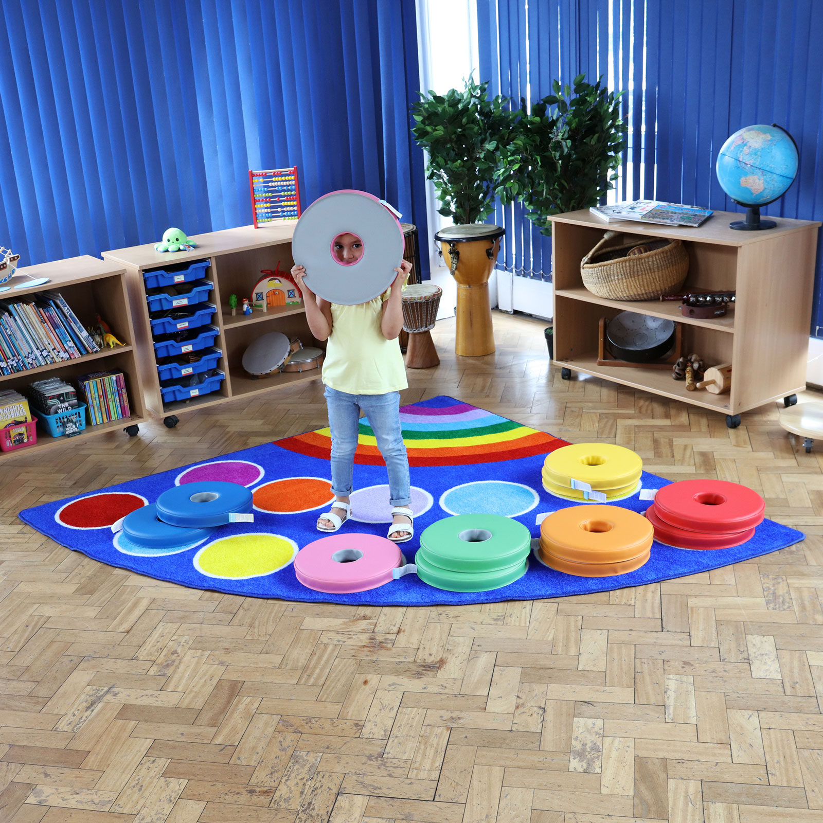 Rainbow™ Corner Placement Carpet | theClassroom.co