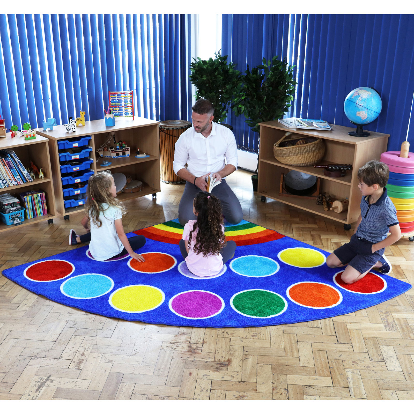 Rainbow™ Corner Placement Carpet | theClassroom.co