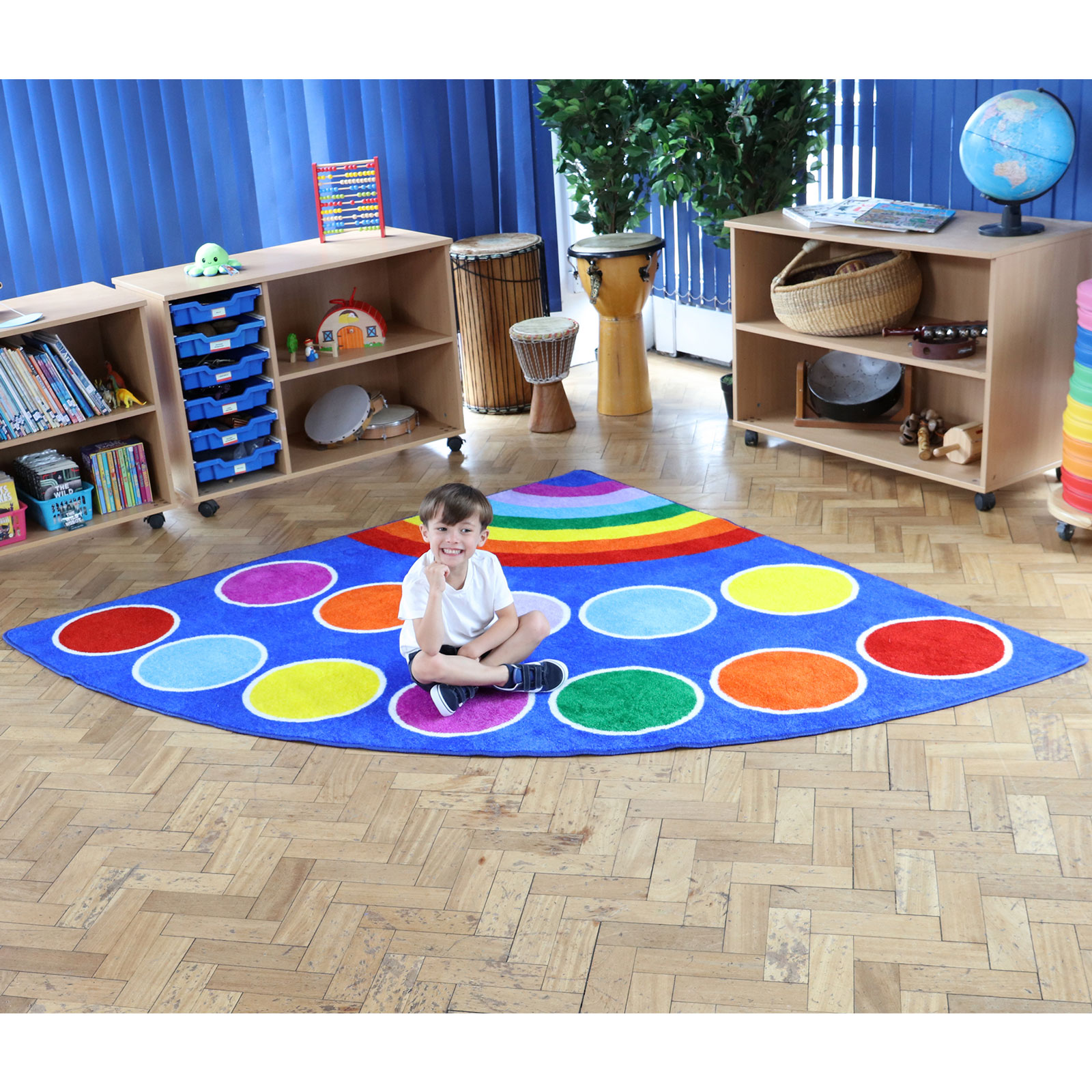 Rainbow™ Corner Placement Carpet | theClassroom.co