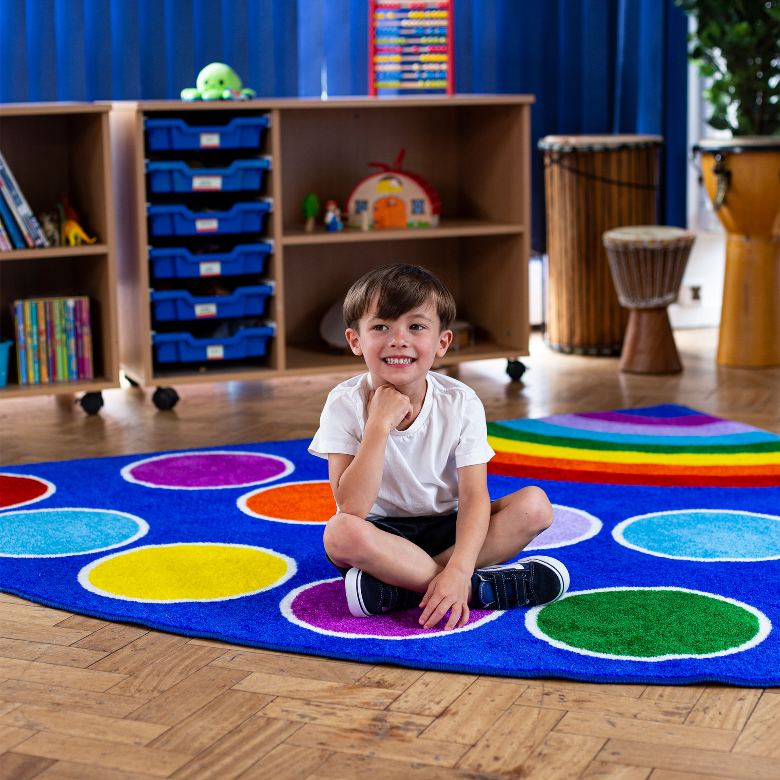 Rainbow™ Corner Placement Carpet | theClassroom.co