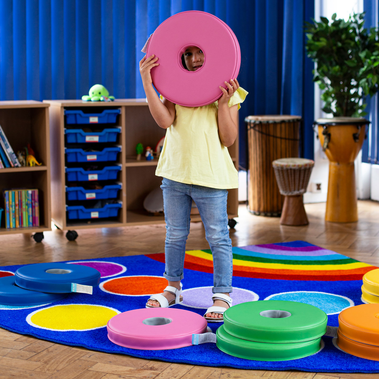 Rainbow™ Corner Placement Carpet | theClassroom.co