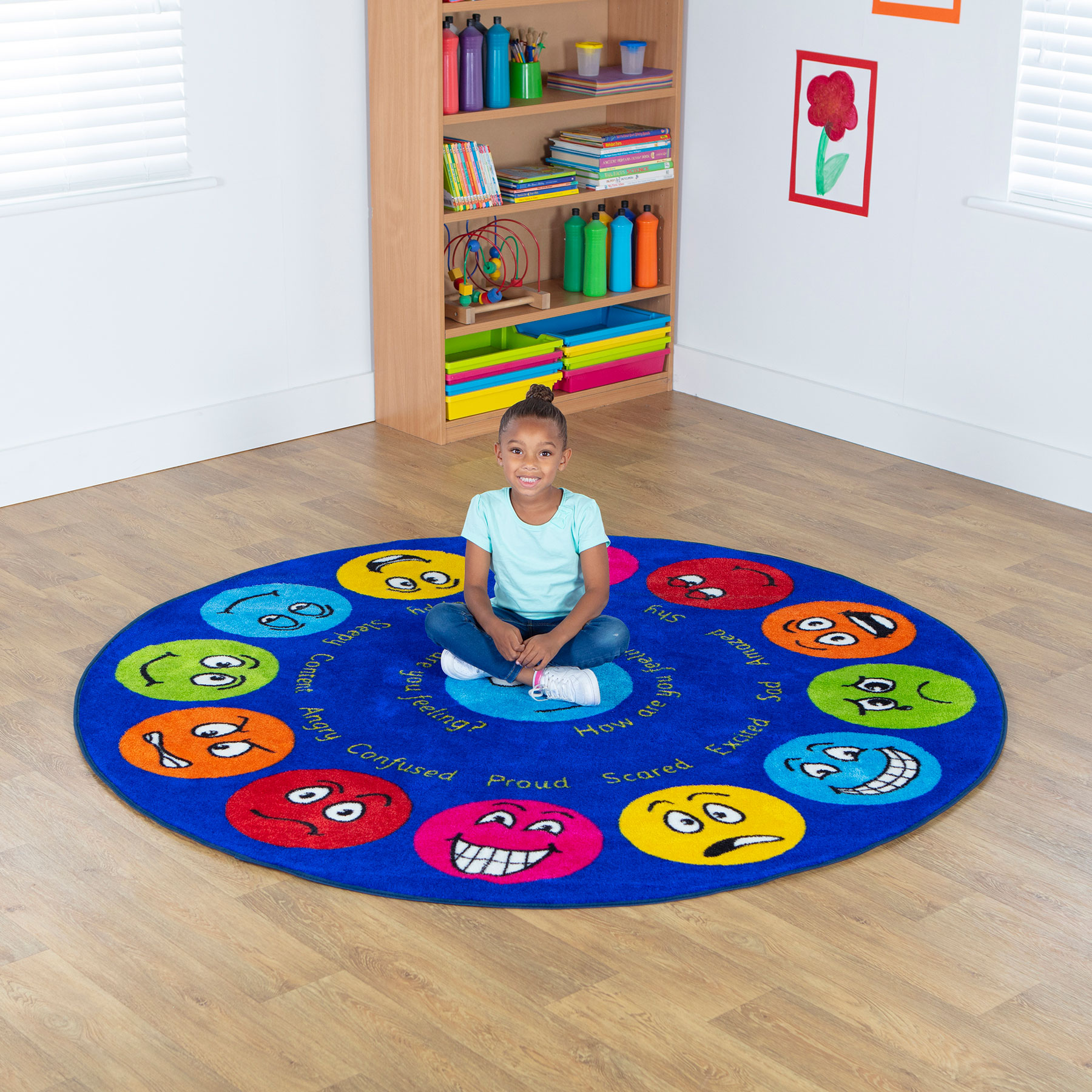 Emotions™ Circular Placement Carpet | theClassroom.co