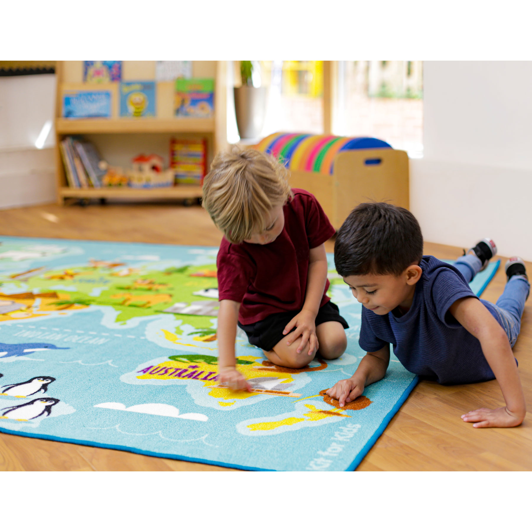 Animals and Places of the World Carpet | theClassroom.co