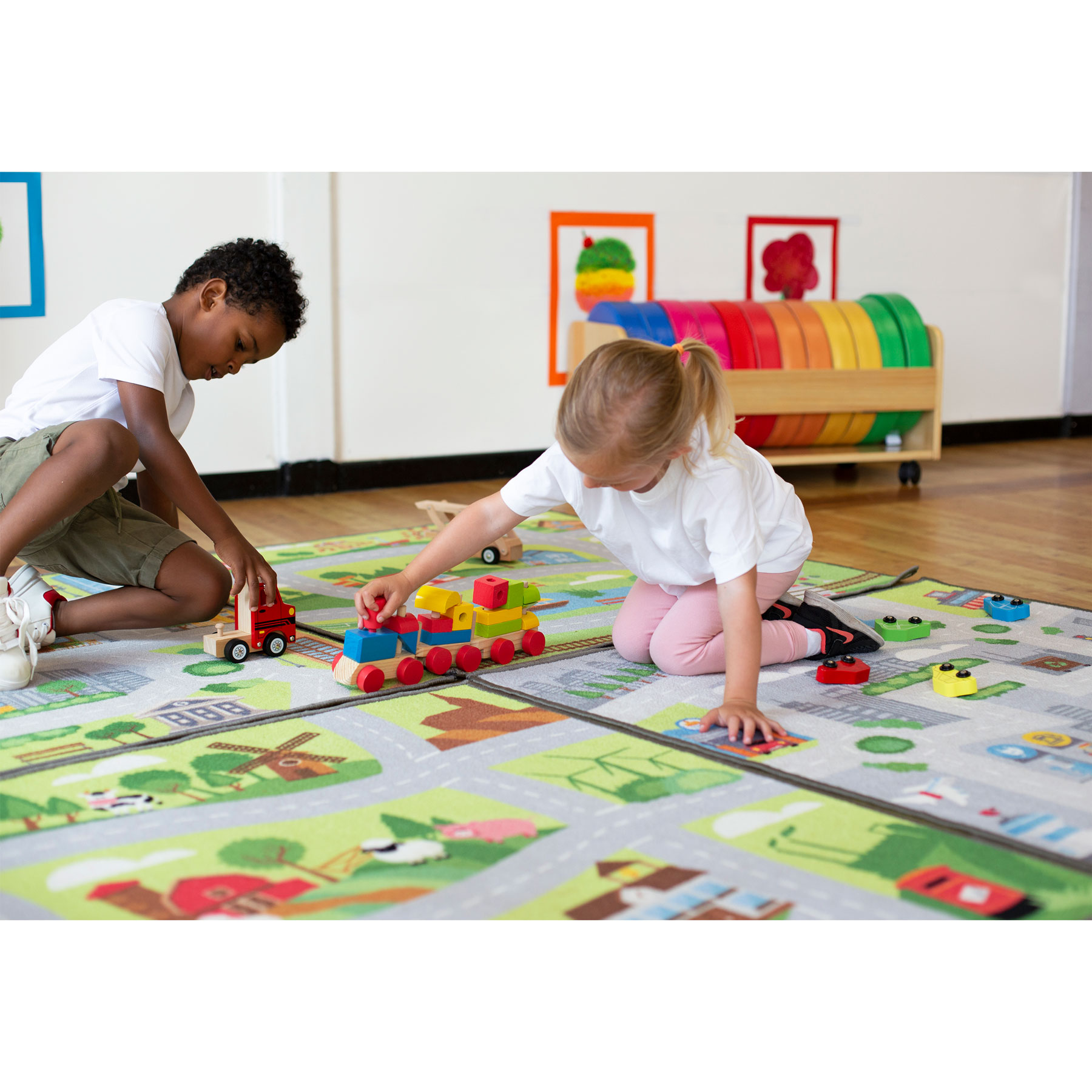 Small World Road Map Set 1 Indoor / Outdoor Carpets | theClassroom.co