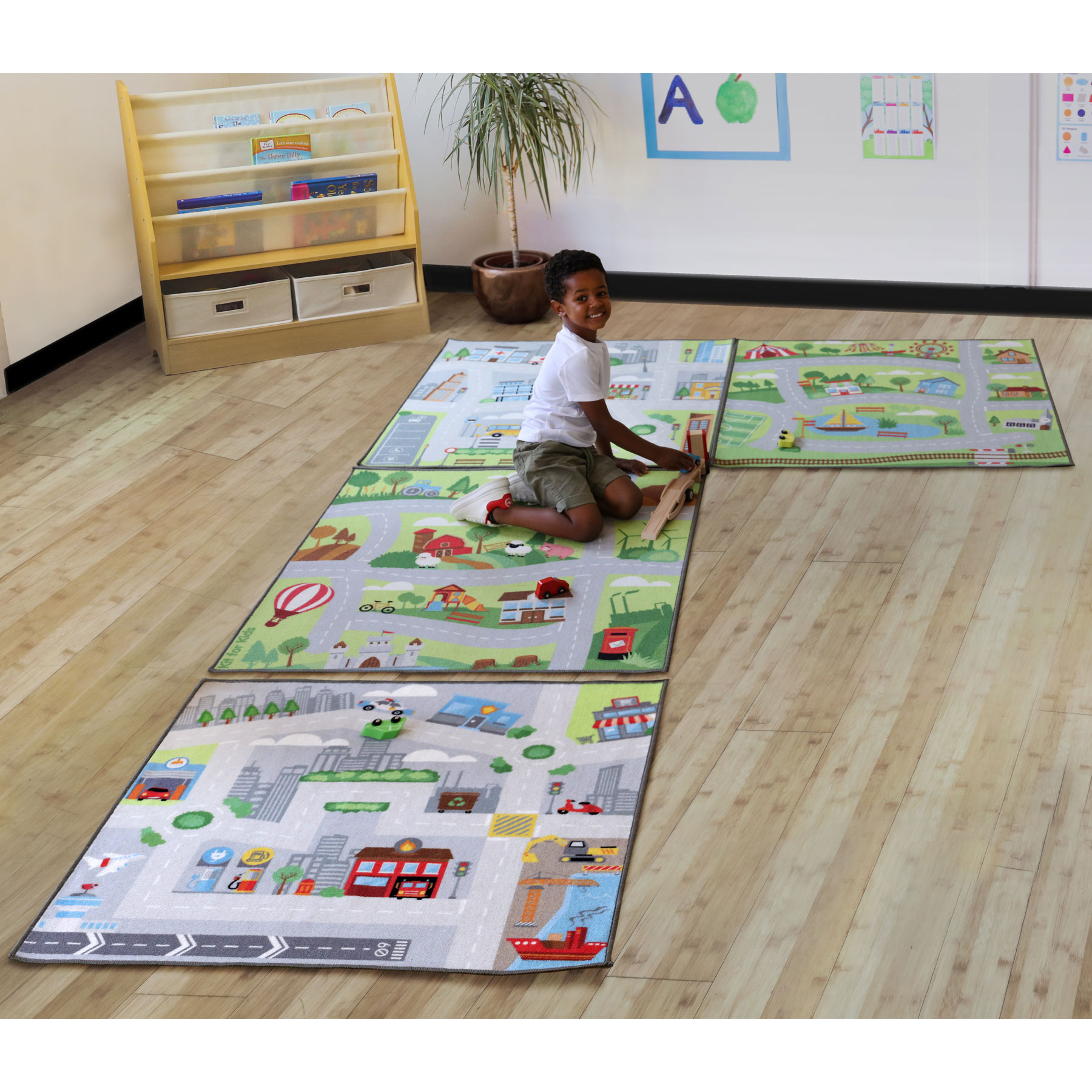 Small World Road Map Set 1 Indoor / Outdoor Carpets | theClassroom.co