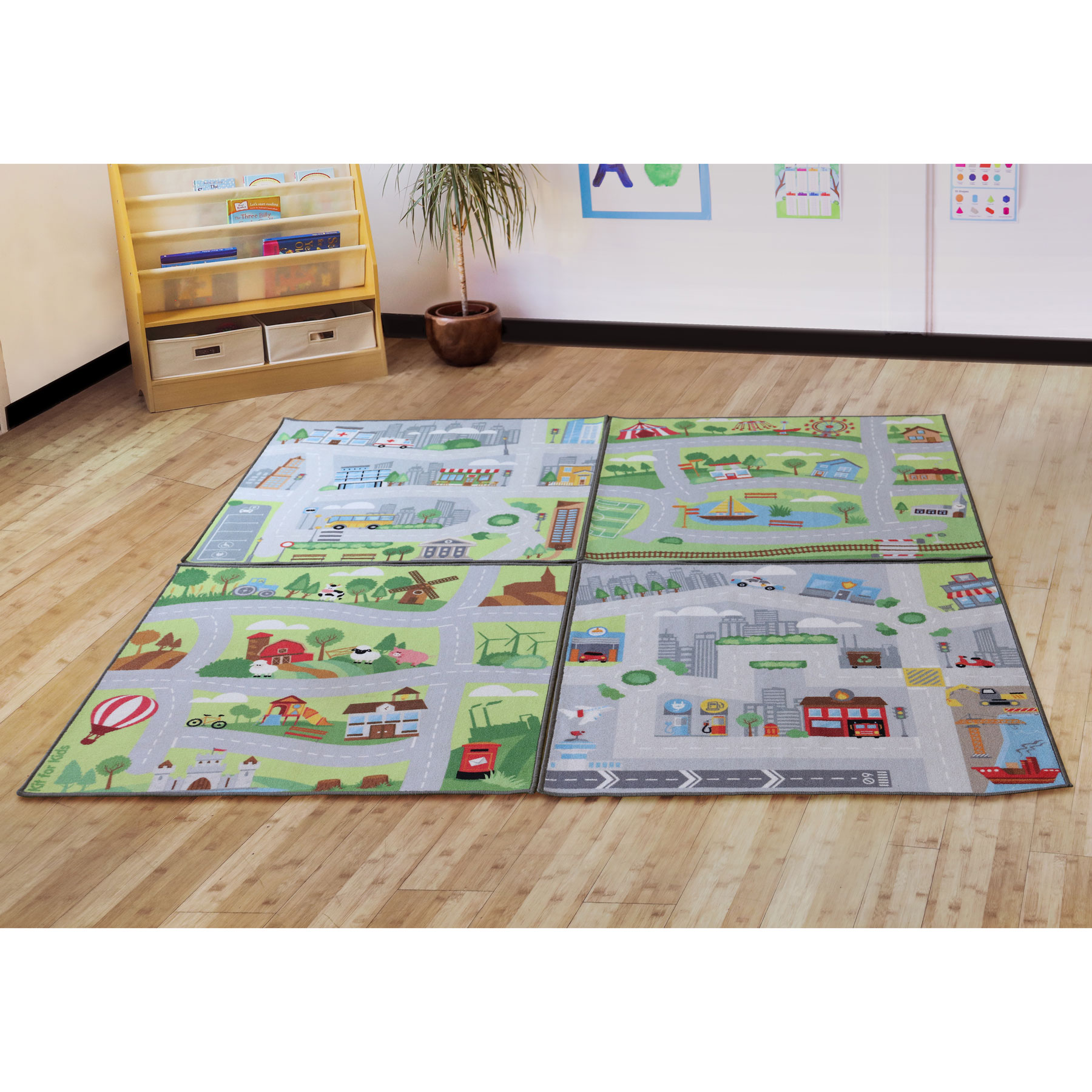 Small World Road Map Set 1 Indoor / Outdoor Carpets | theClassroom.co