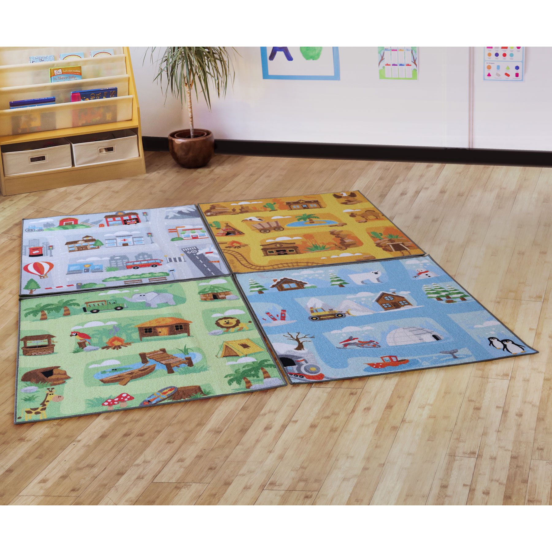 Small World Road Map Set 2 Indoor / Outdoor Carpets | theClassroom.co