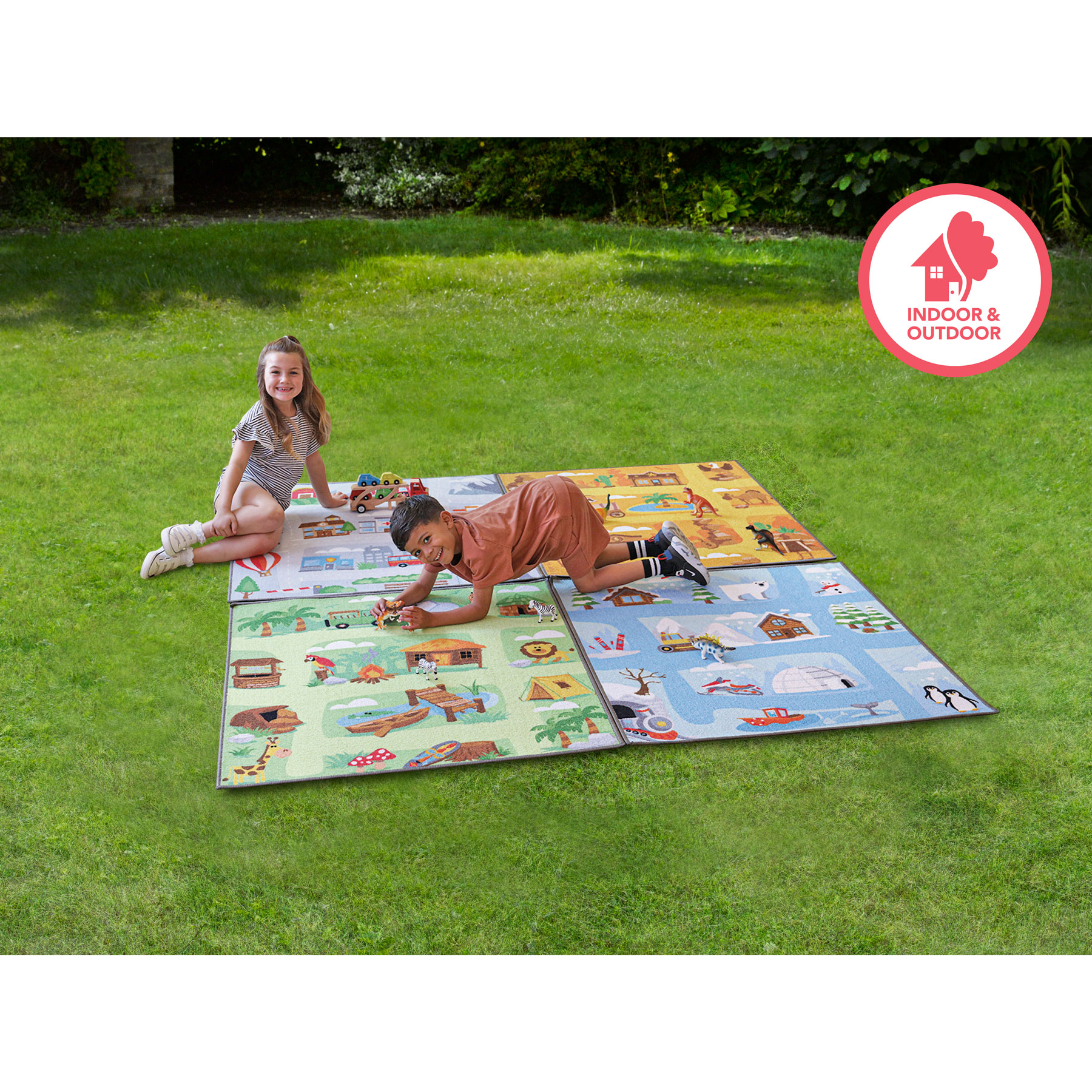 Small World Road Map Set 2 Indoor / Outdoor Carpets | theClassroom.co