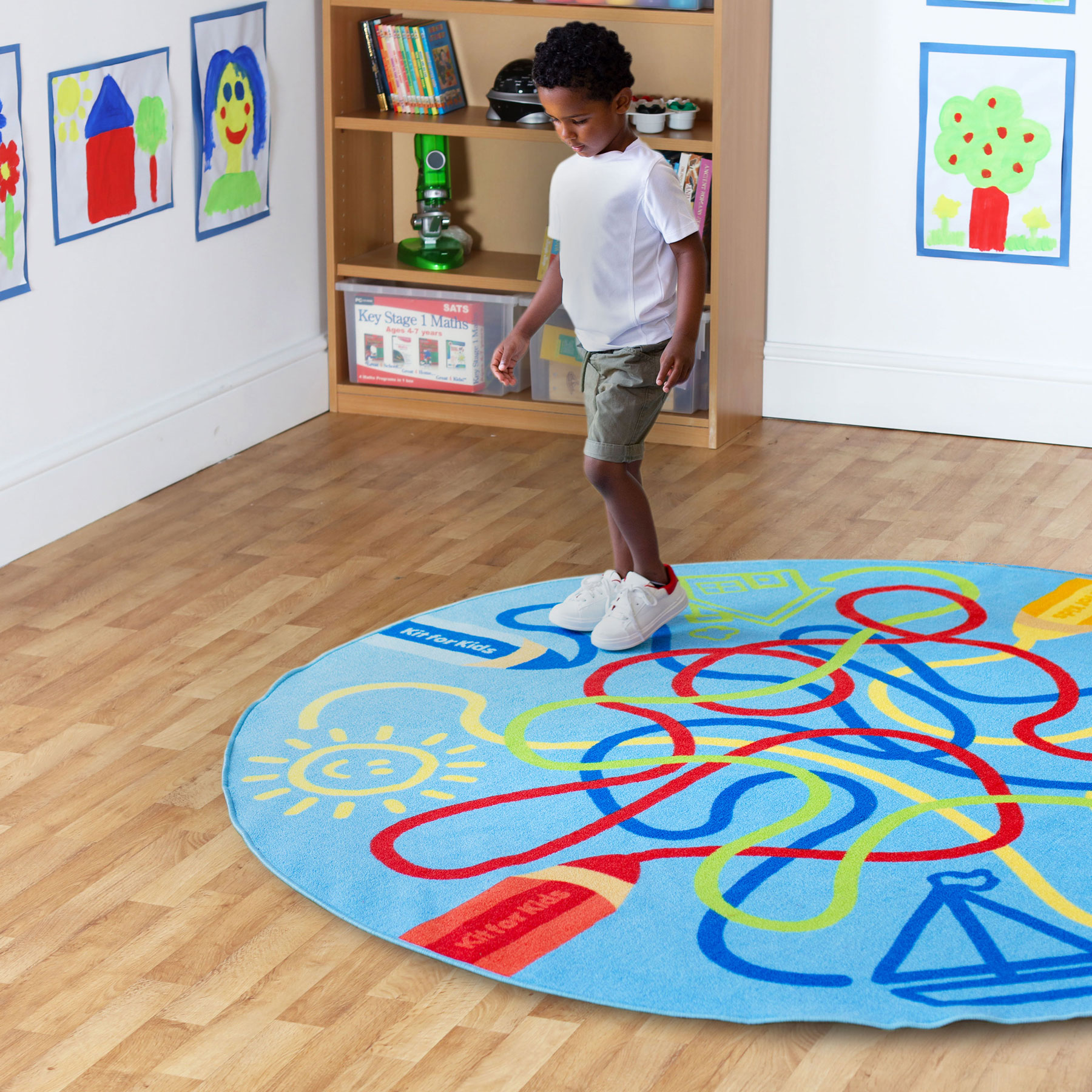 Rainbow™ Colour Tubes Carpet | theClassroom.co