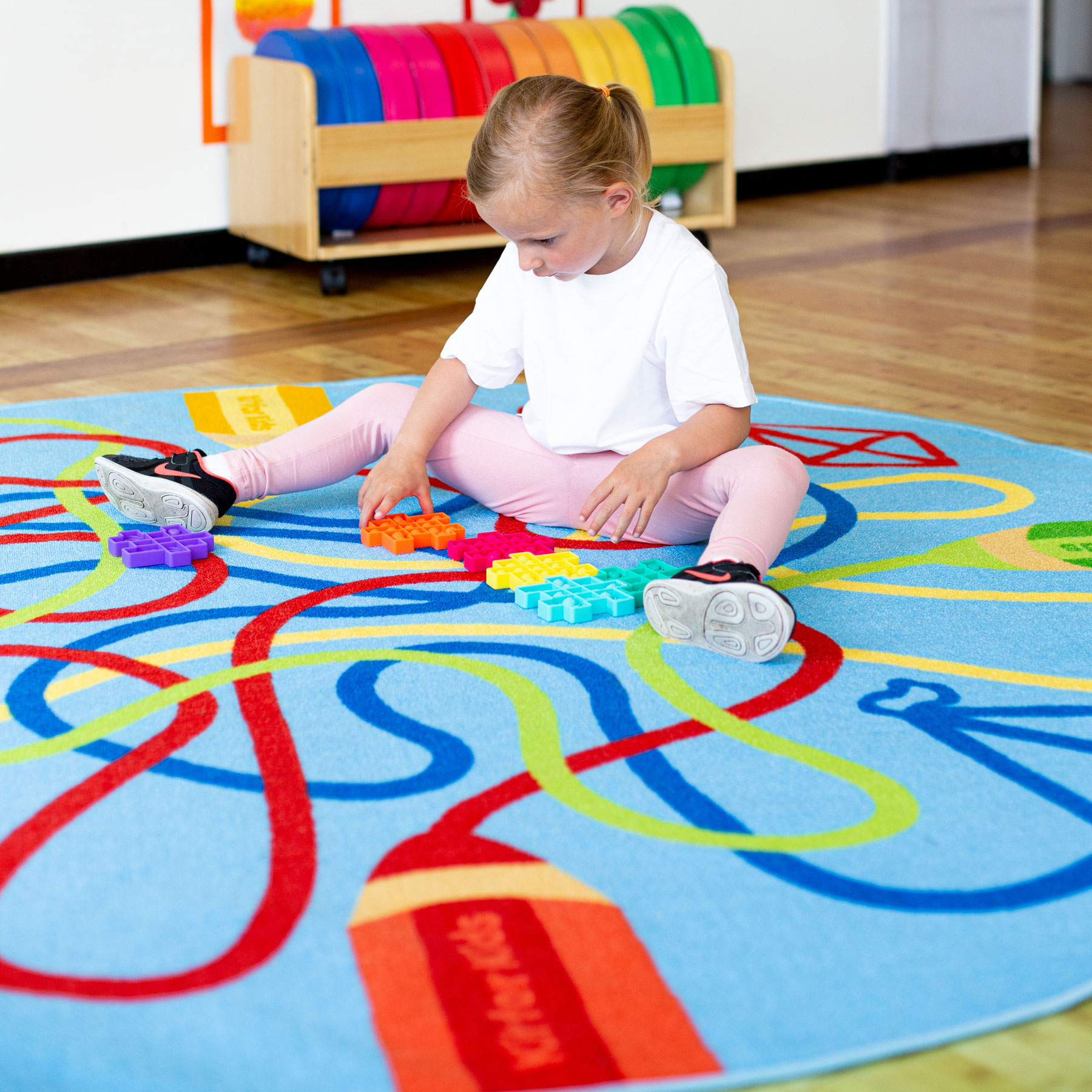 Rainbow™ Colour Tubes Carpet | theClassroom.co