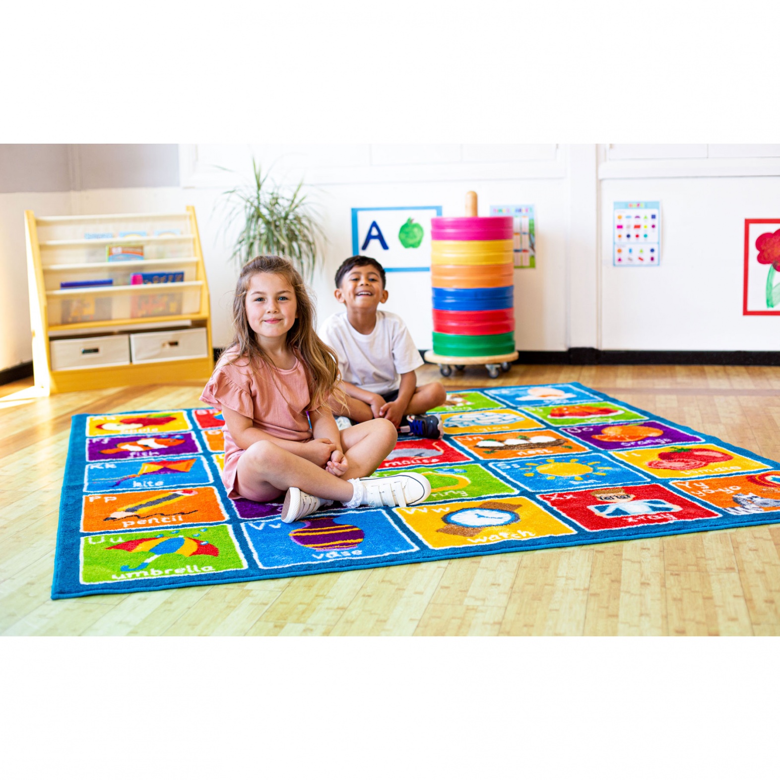 Square Alphabet Carpet