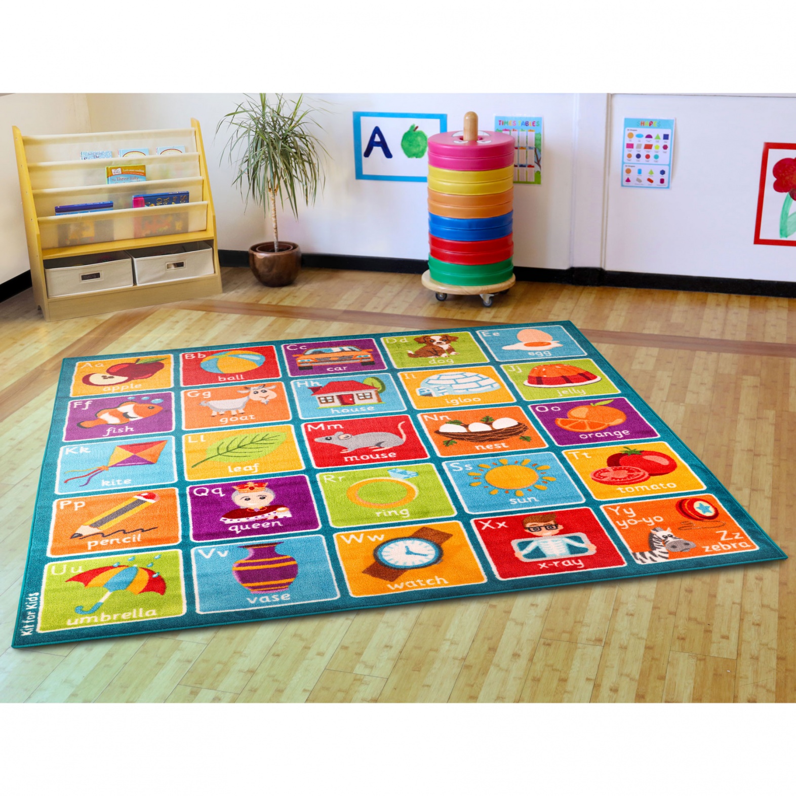 Square Alphabet Carpet