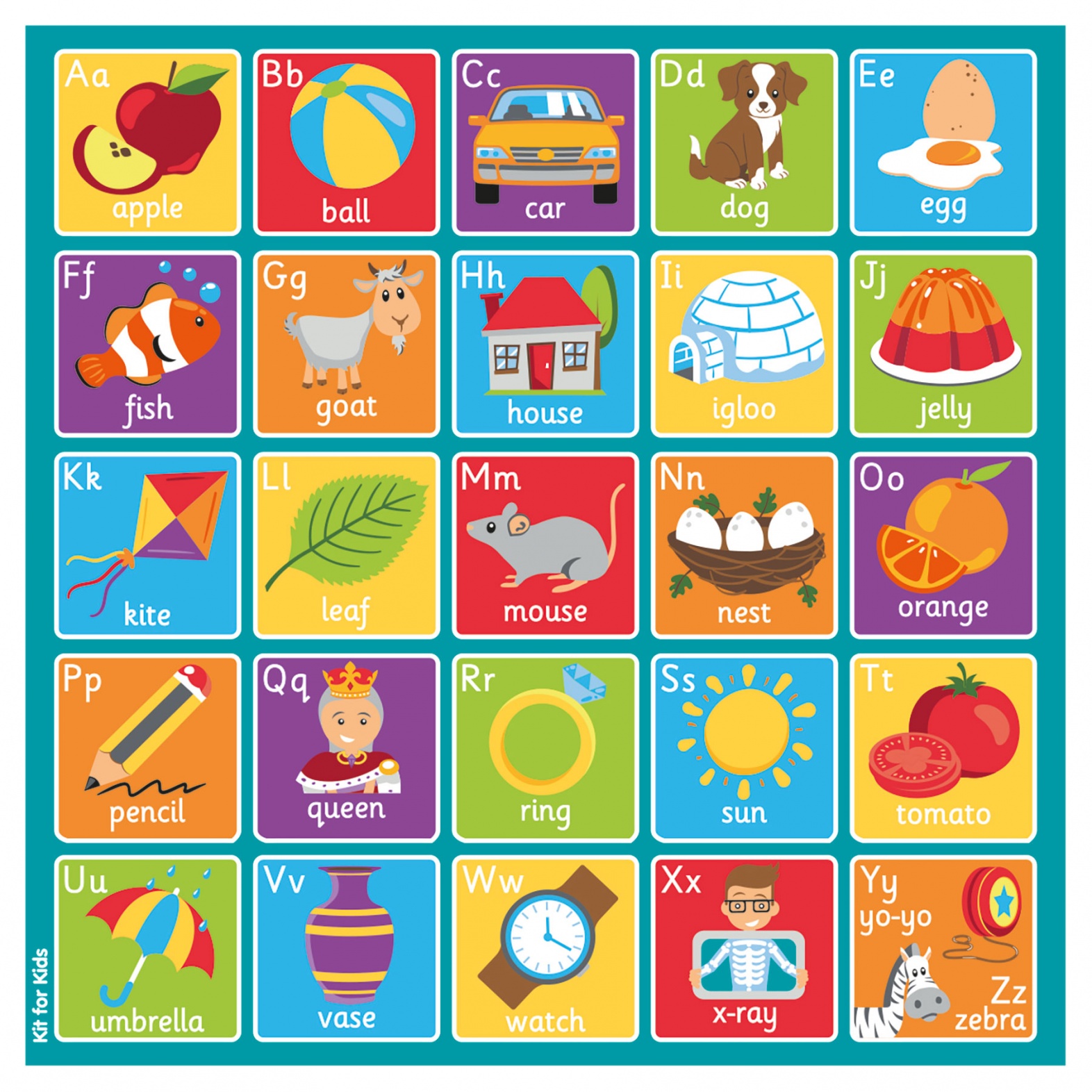 Square Alphabet Carpet | theClassroom.co