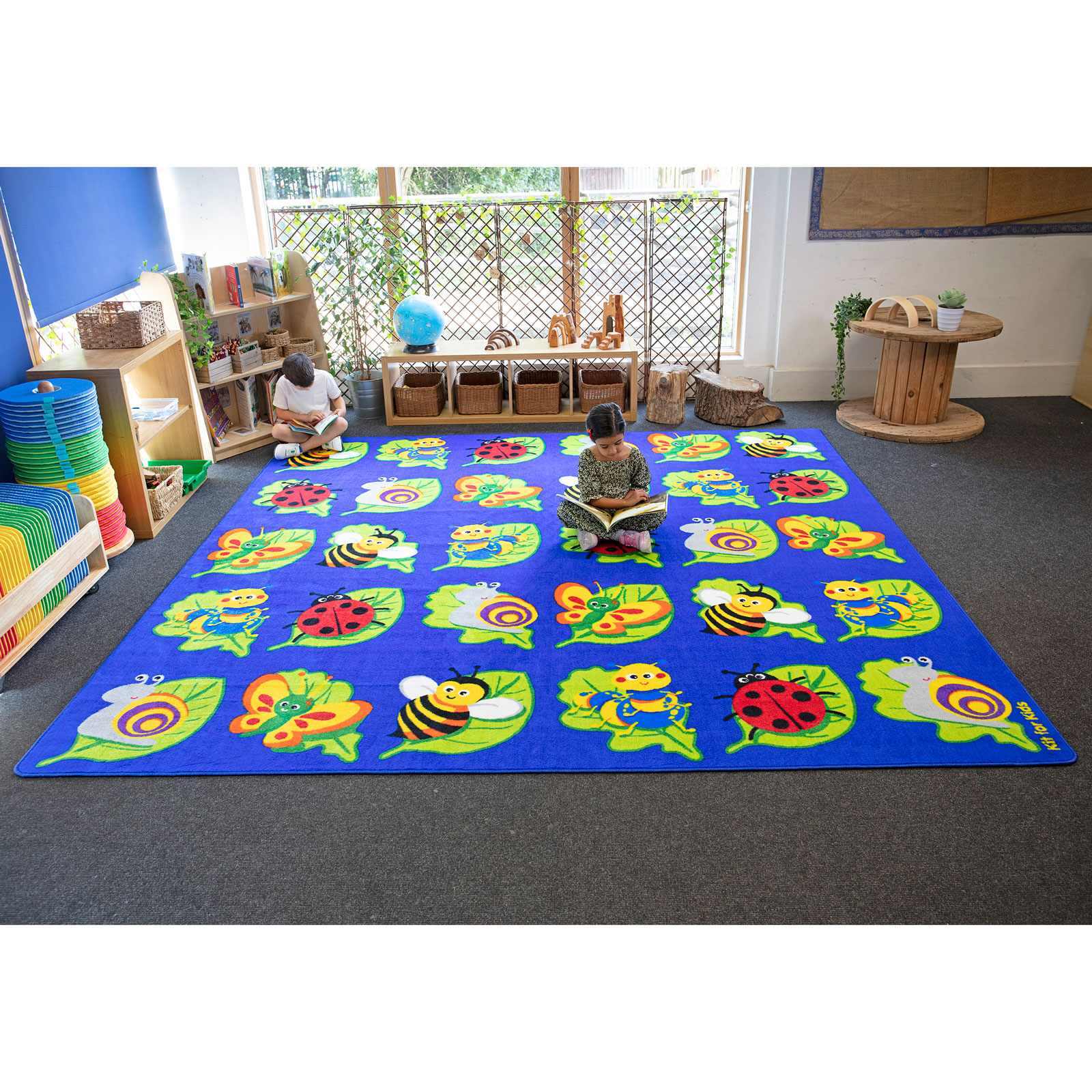 Back to Nature™ Large Square Bug Placement Carpet | theClassroom.co