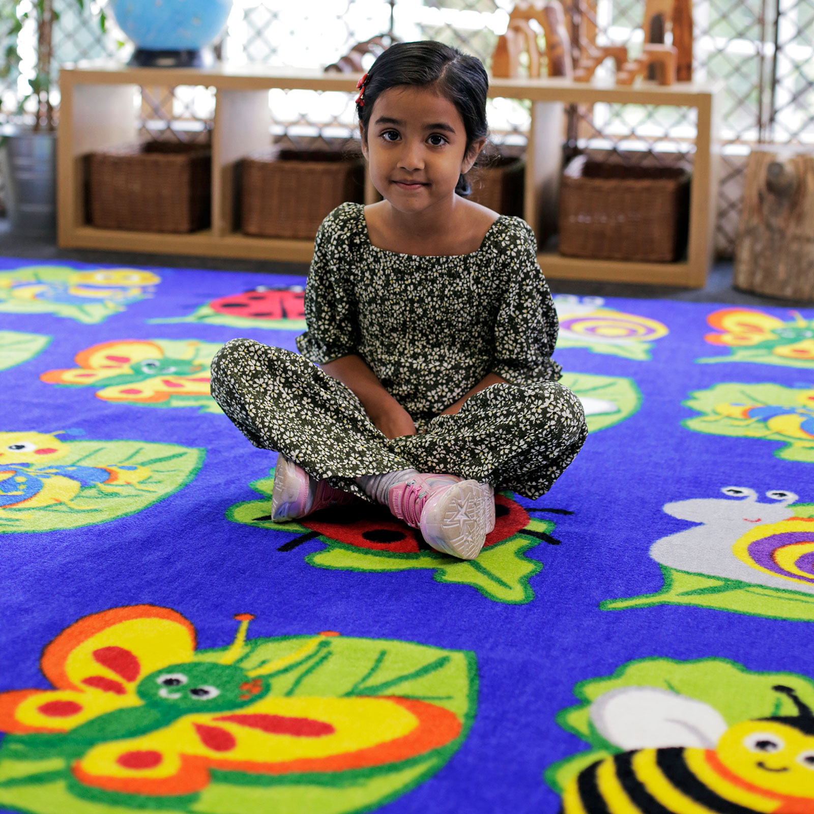 Back to Nature™ Large Square Bug Placement Carpet | theClassroom.co