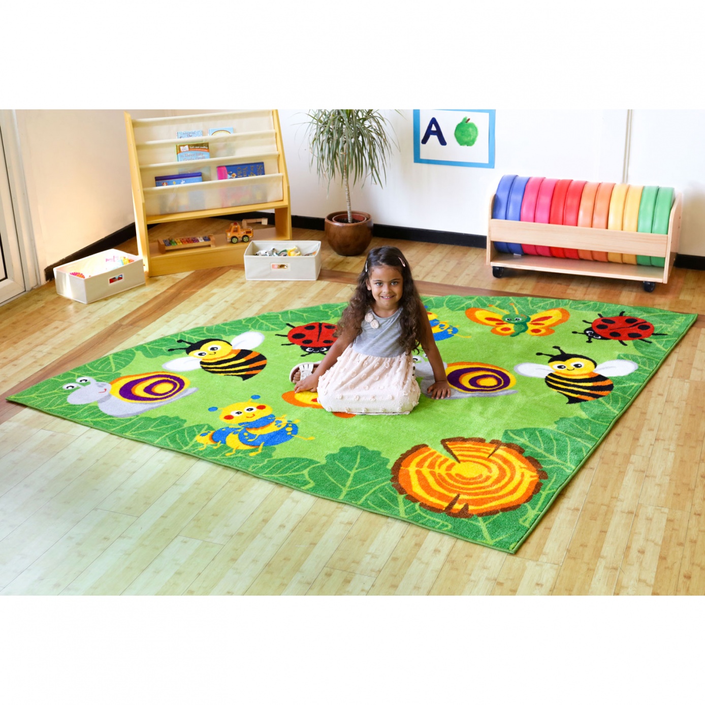 Back to Nature™ Corner Bug Placement Carpet | theClassroom.co