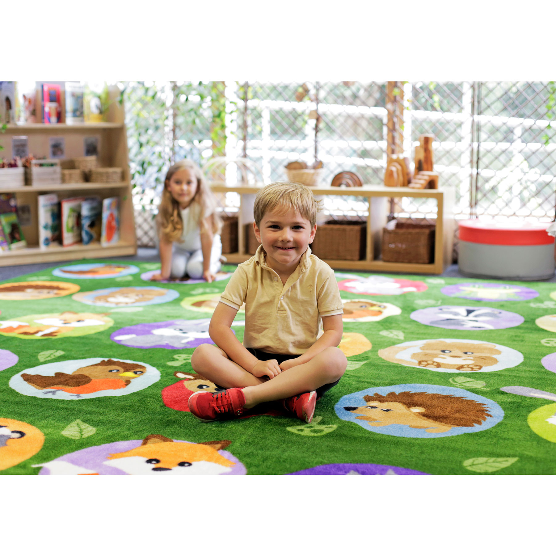 Woodland Animal Placement Carpet | theClassroom.co