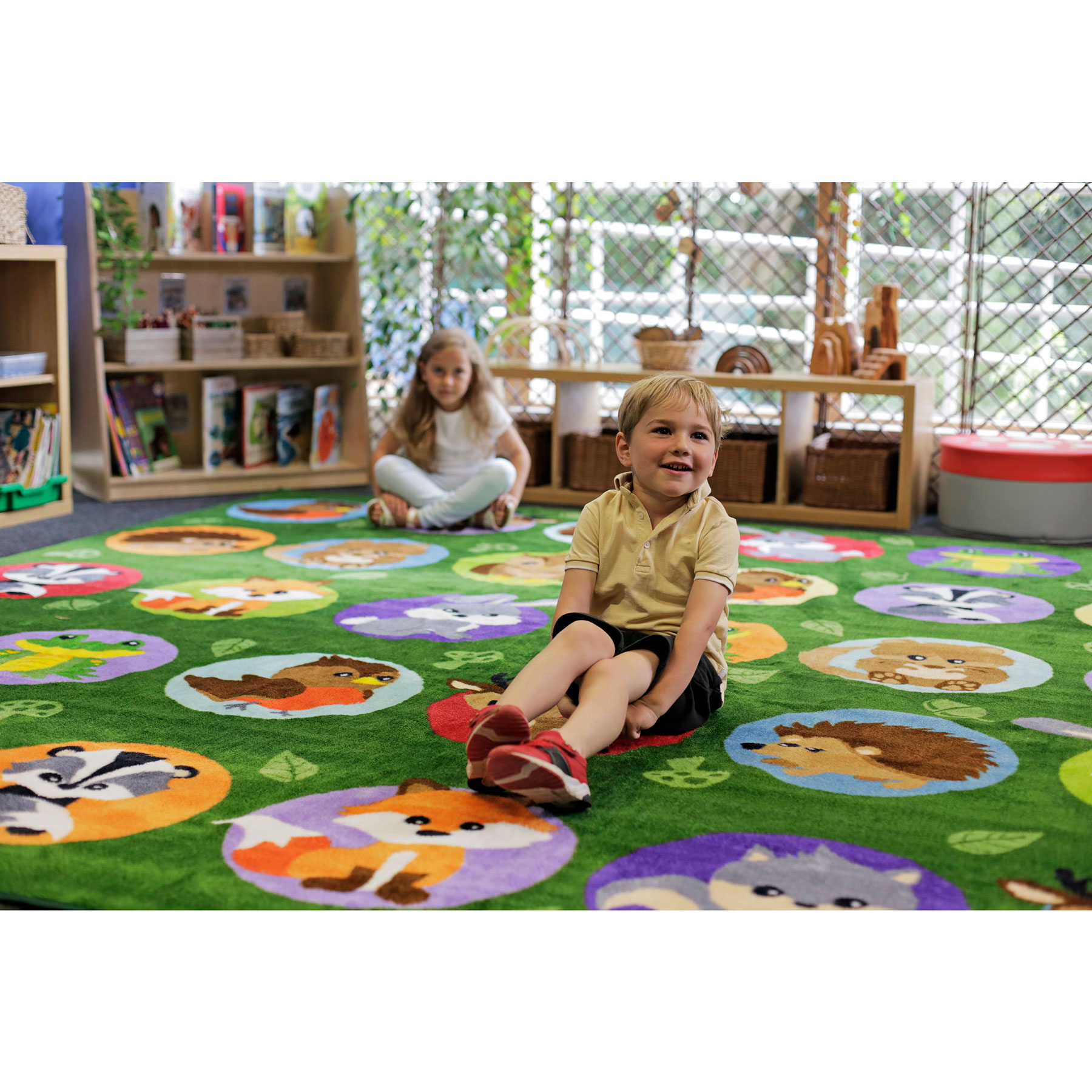 Woodland Animal Placement Carpet | theClassroom.co