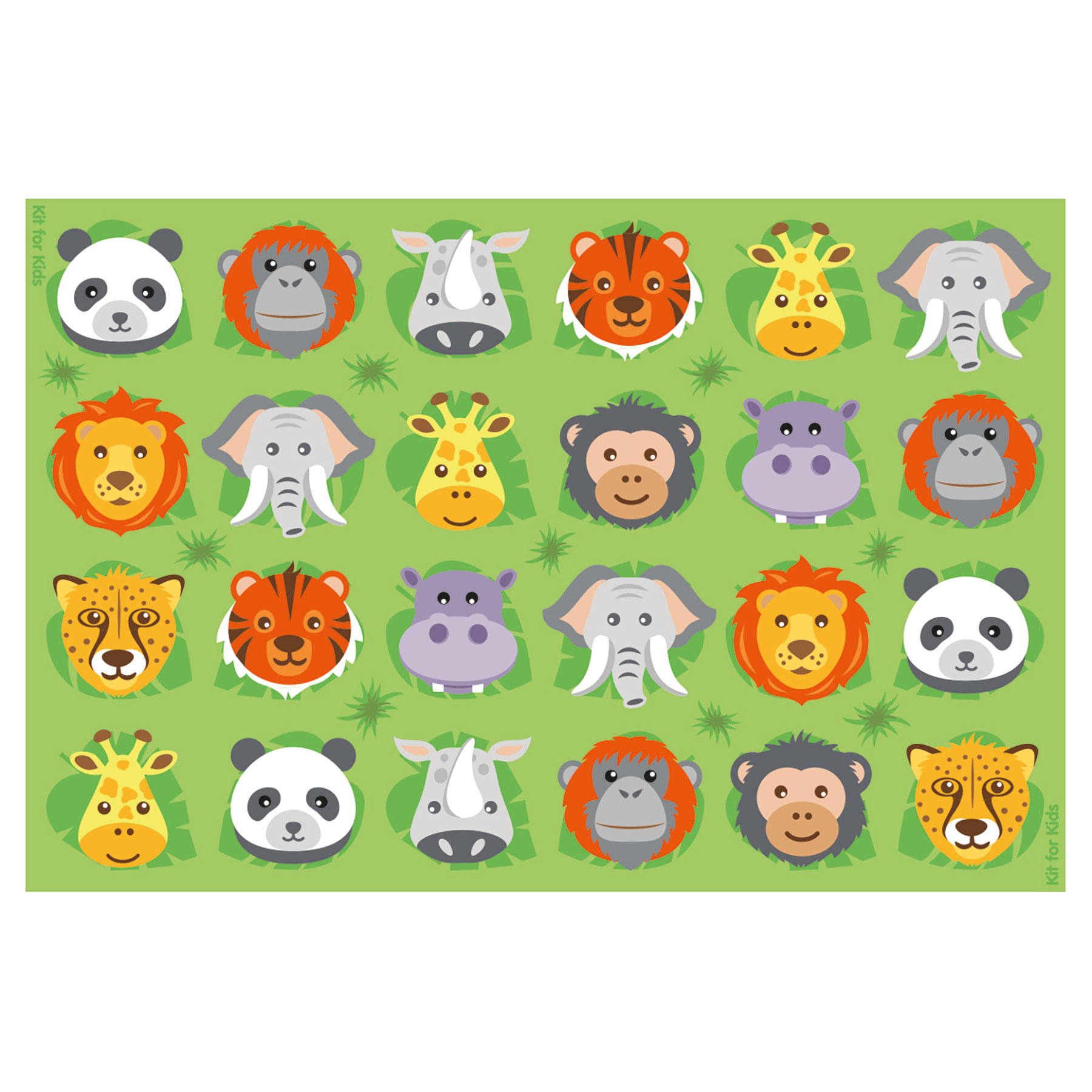 Zoo Conservation Rectangular Carpet | theClassroom.co