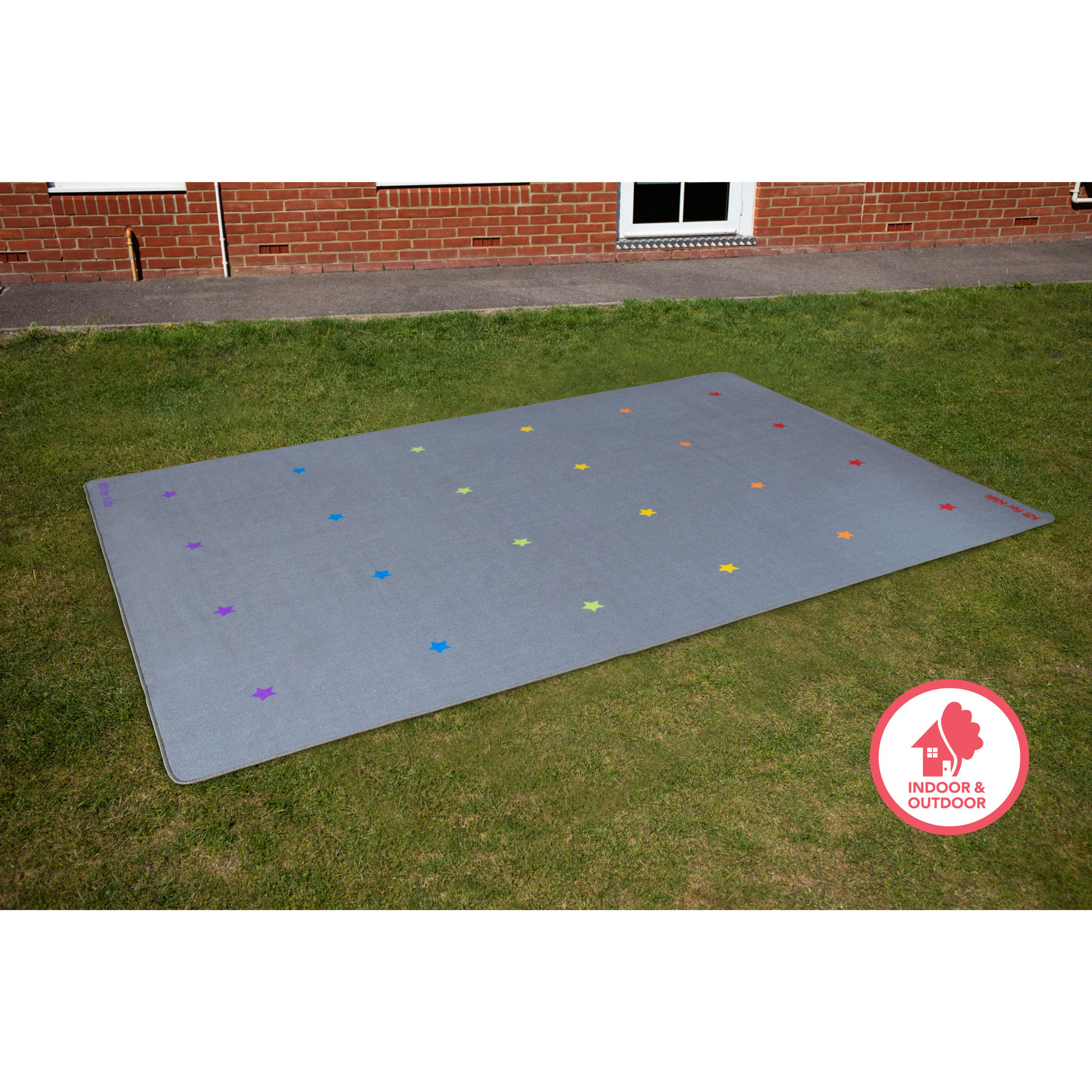 Essentials Rainbow Stars Carpet | theClassroom.co